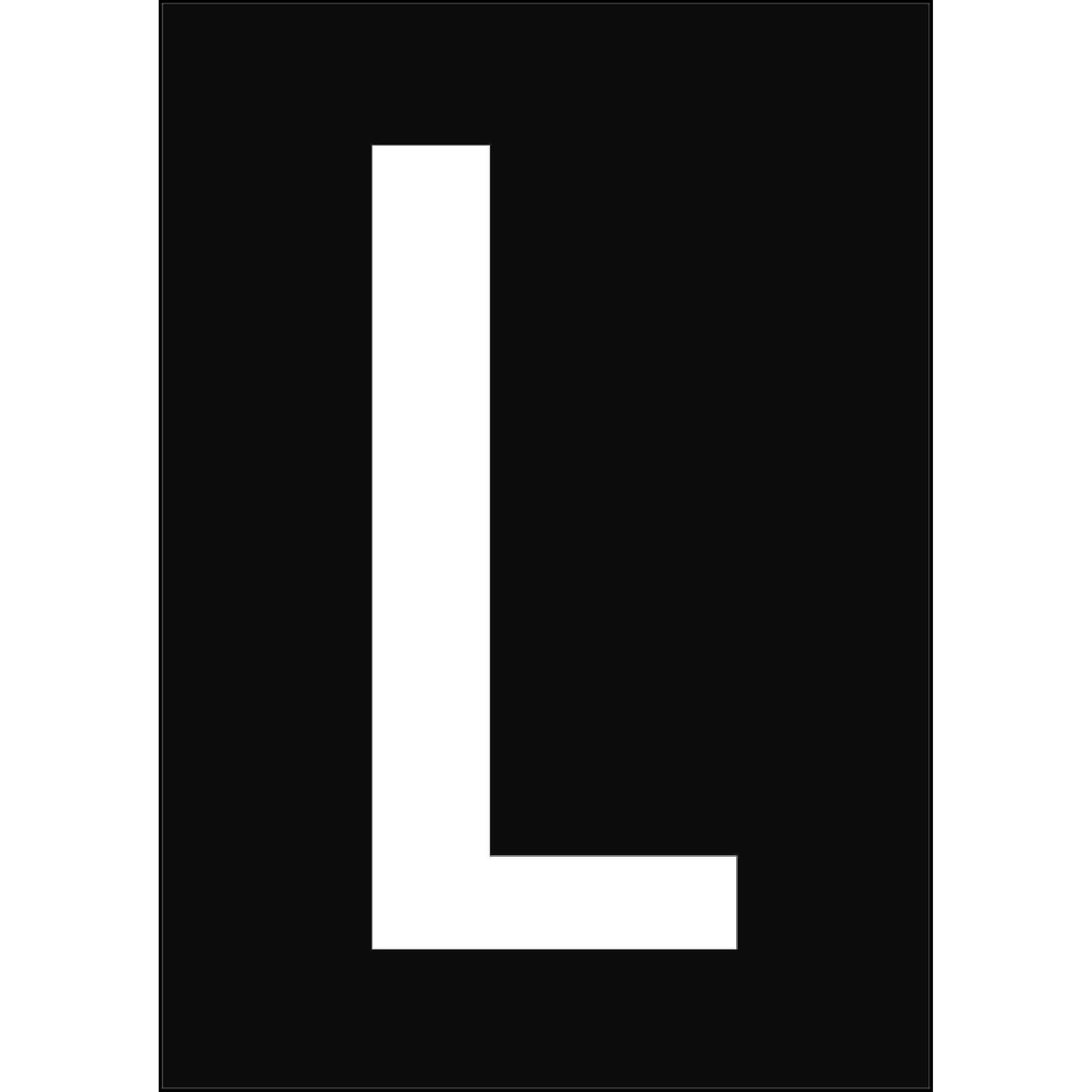 BRADY NL859A4WH-L label with letter L - DIN A4 format for permanent or ...