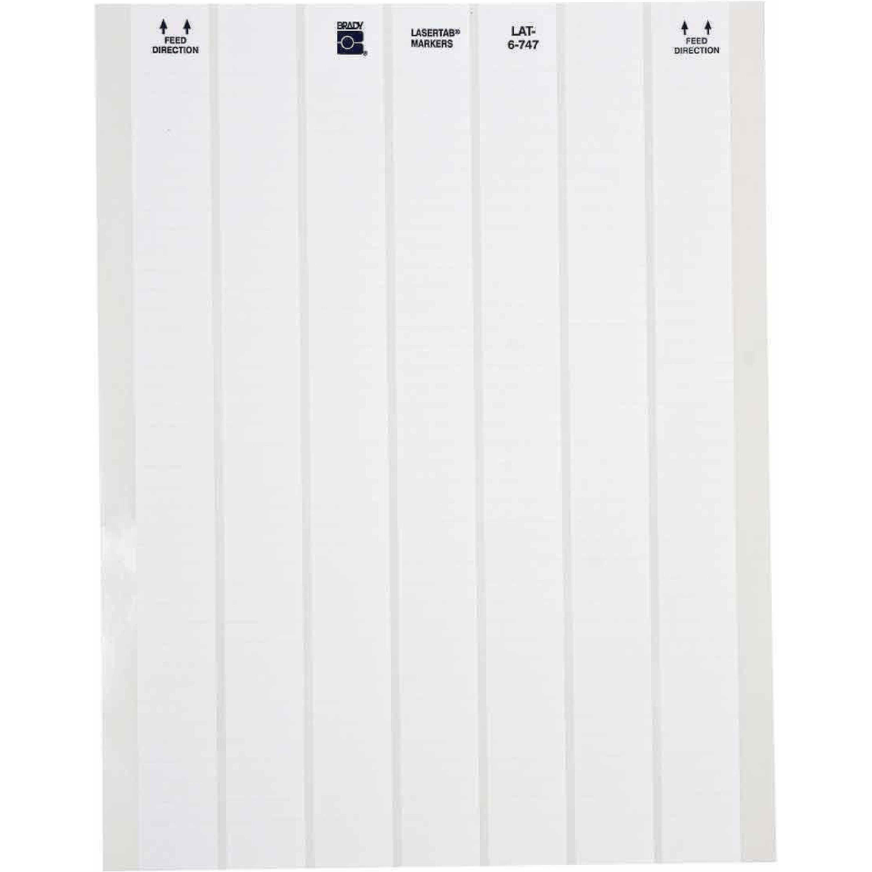 BRADY LAT-7-747-10 LaserTab printable labels for laser printers (10108 ...