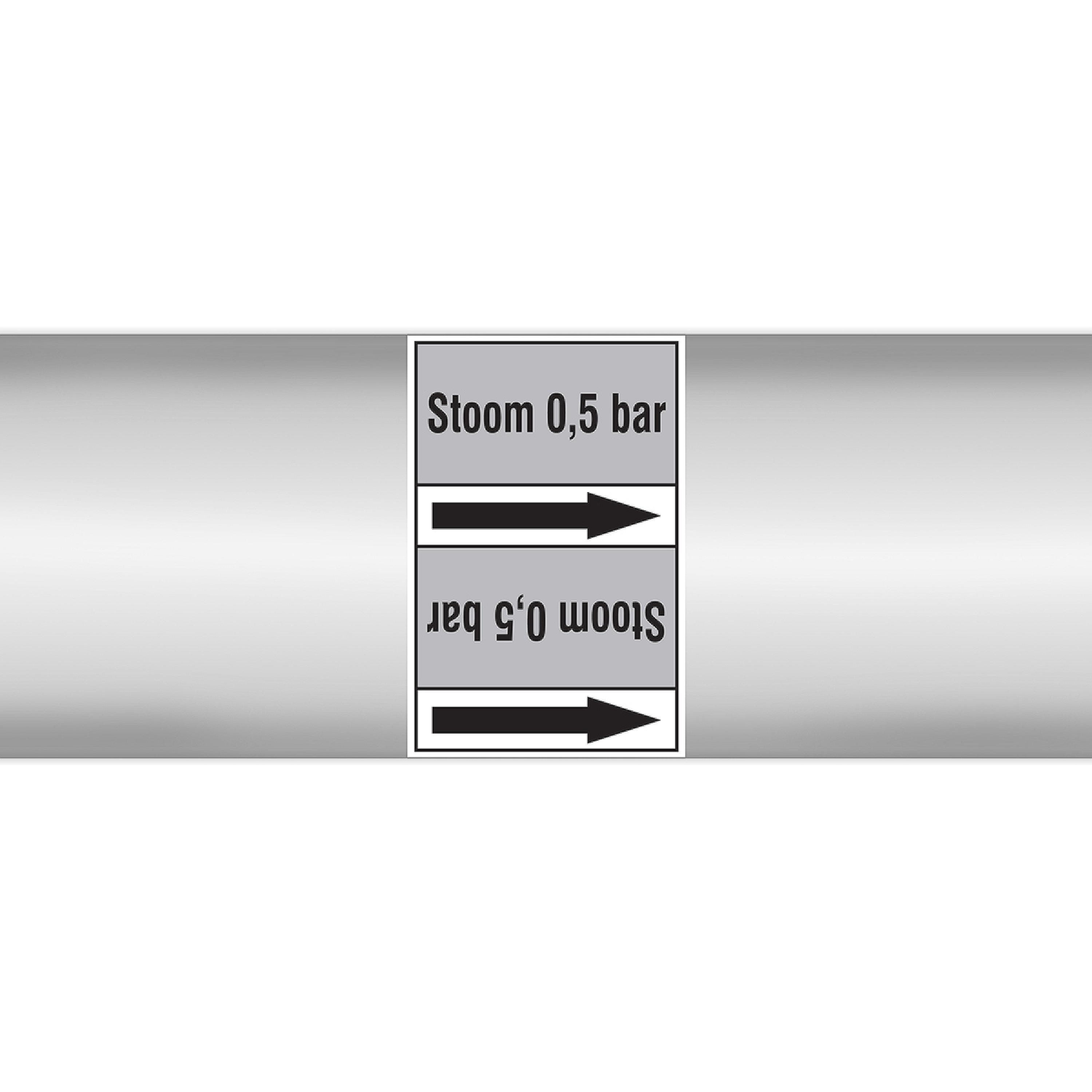 BRADY 269717 pipe marker for steam 0.5 bar on roll, without pictogram ...