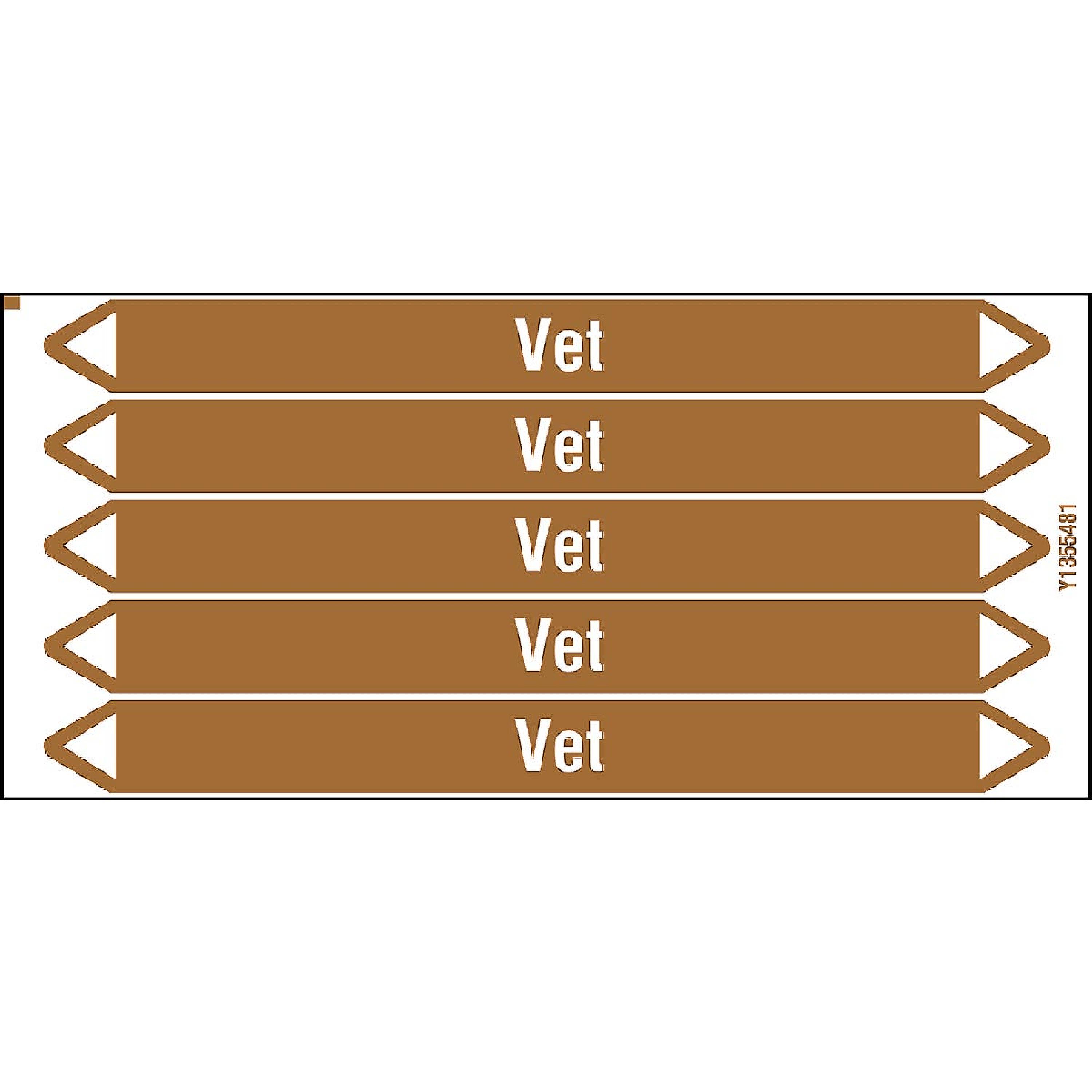 BRADY N005426 pipe marker for grease, with perforated arrows, without ...