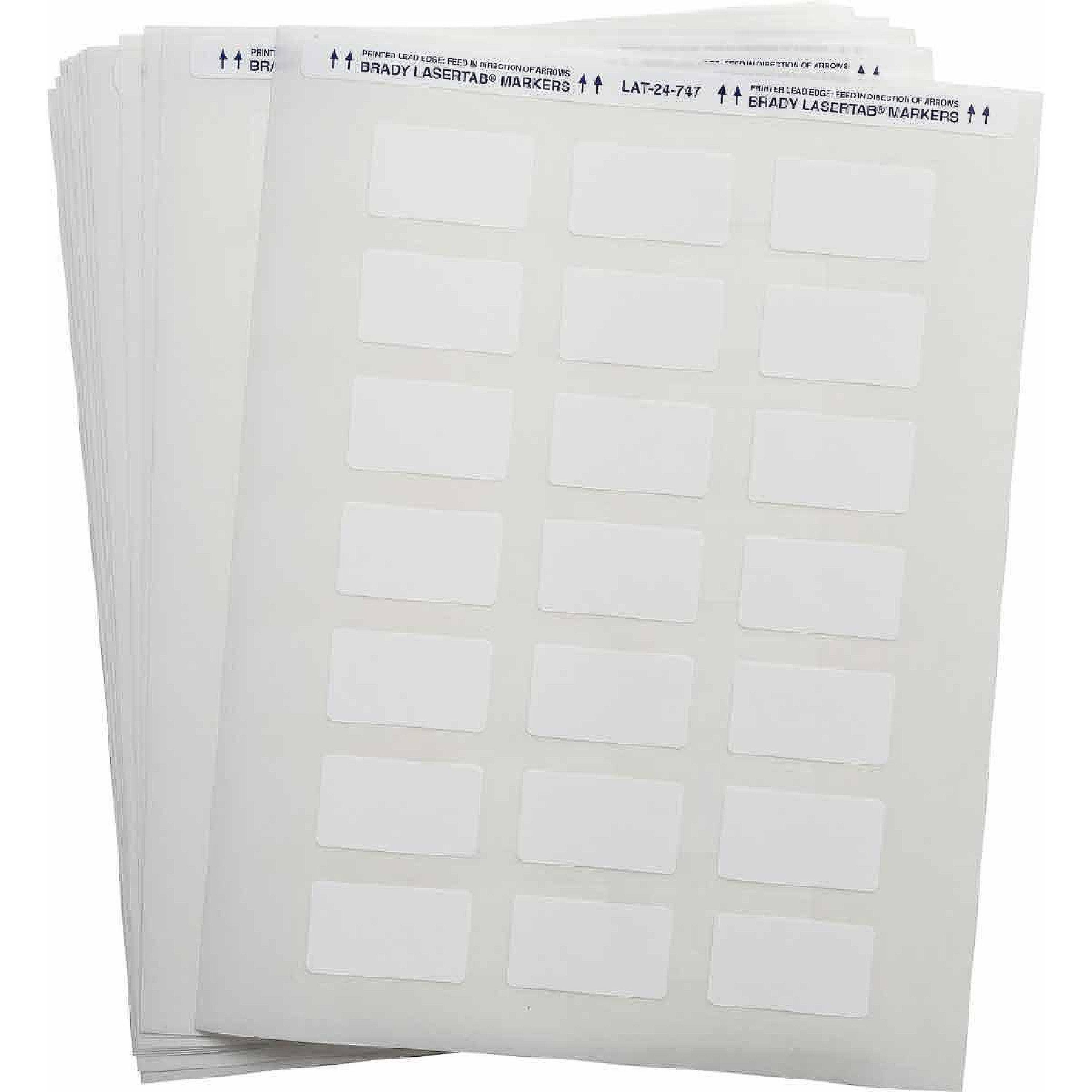 BRADY LAT-24-747-1 LaserTab printable labels for laser printers (1008 ...