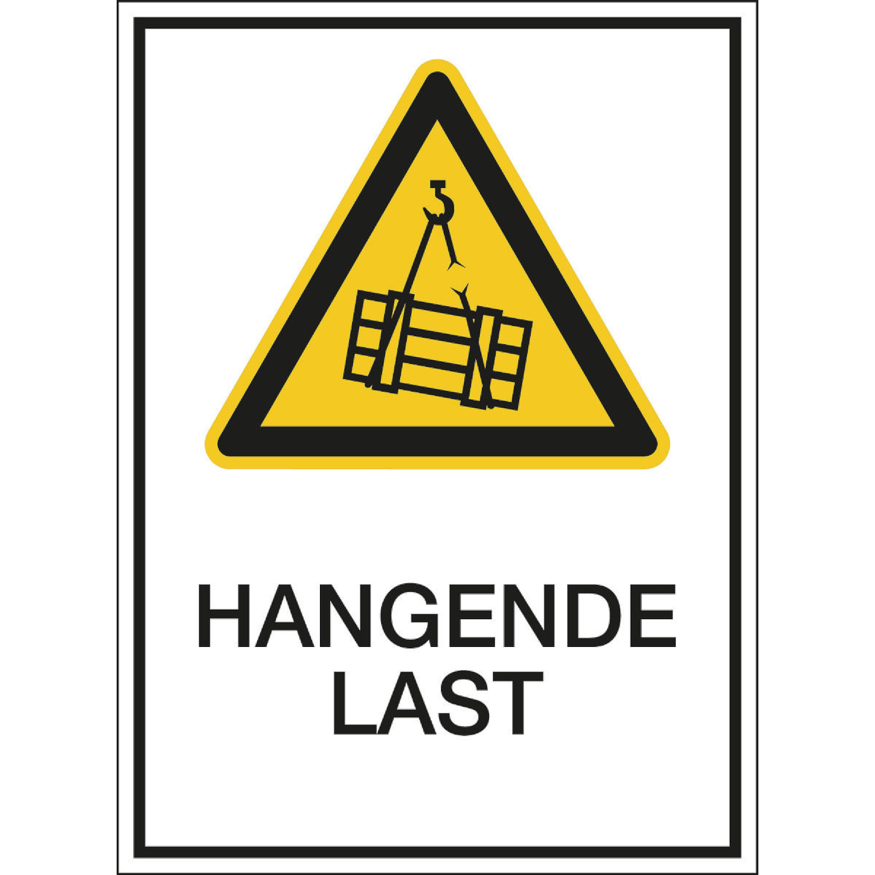 BRADY 808329 A2 safety pictogram - suspended load, 594 x 420 mm | Klium