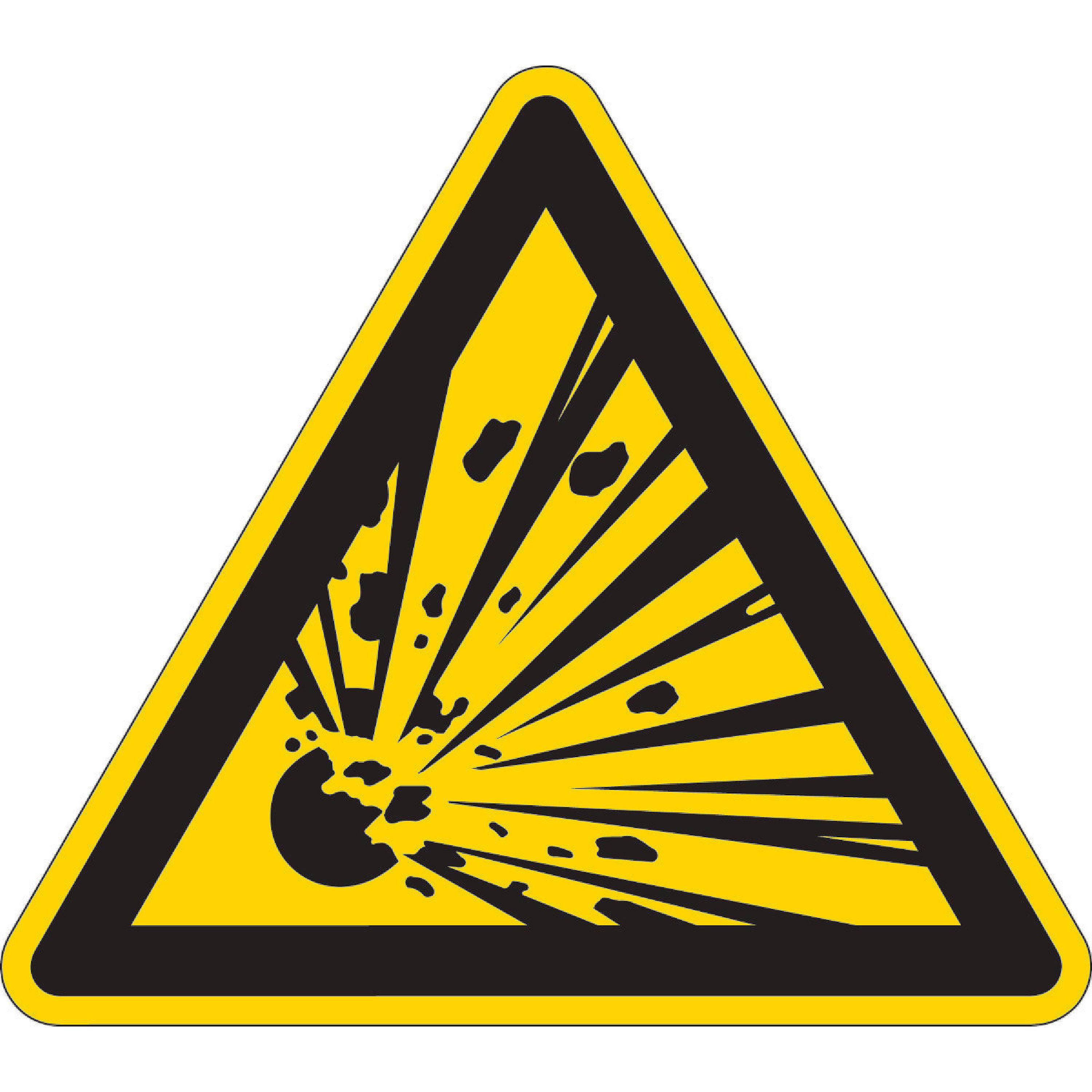 BRADY 250203 pictogram for hazardous goods identification - explosive ...