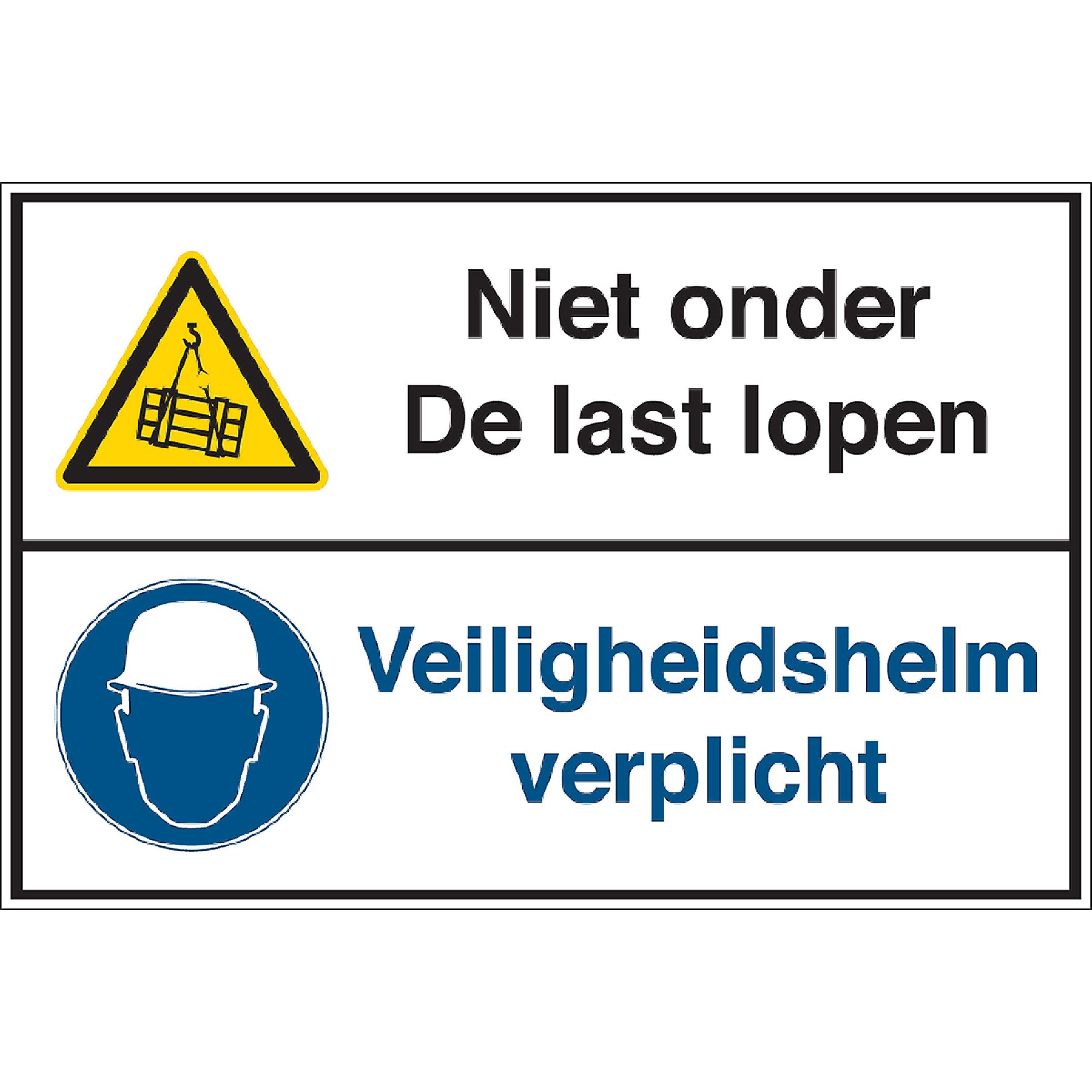 BRADY 223783 combined pictogram - do not walk under load / safety ...