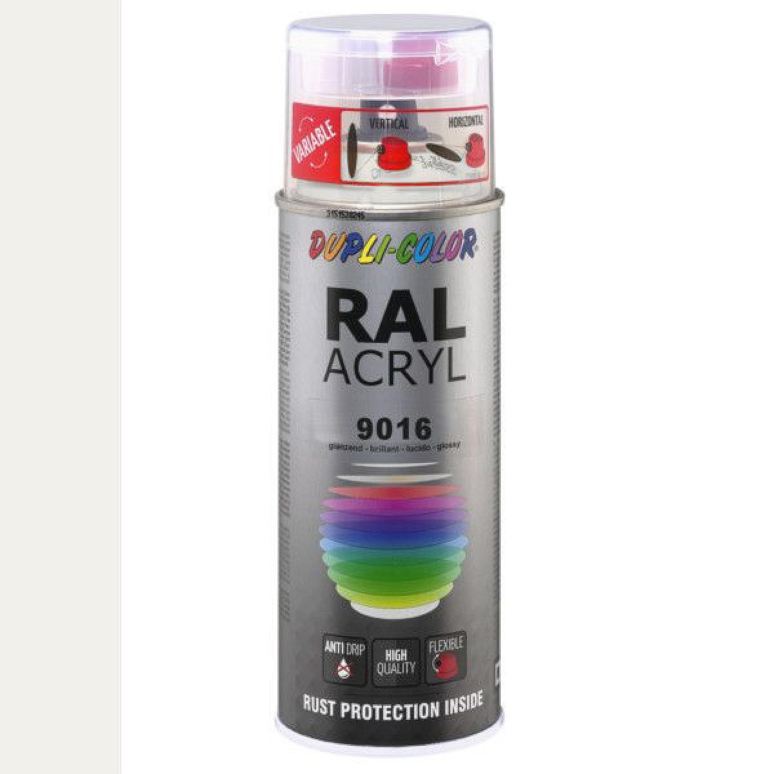 MOTIP 509384 spray paint dupli-colour RAL 9016 Traffic white high gloss ...