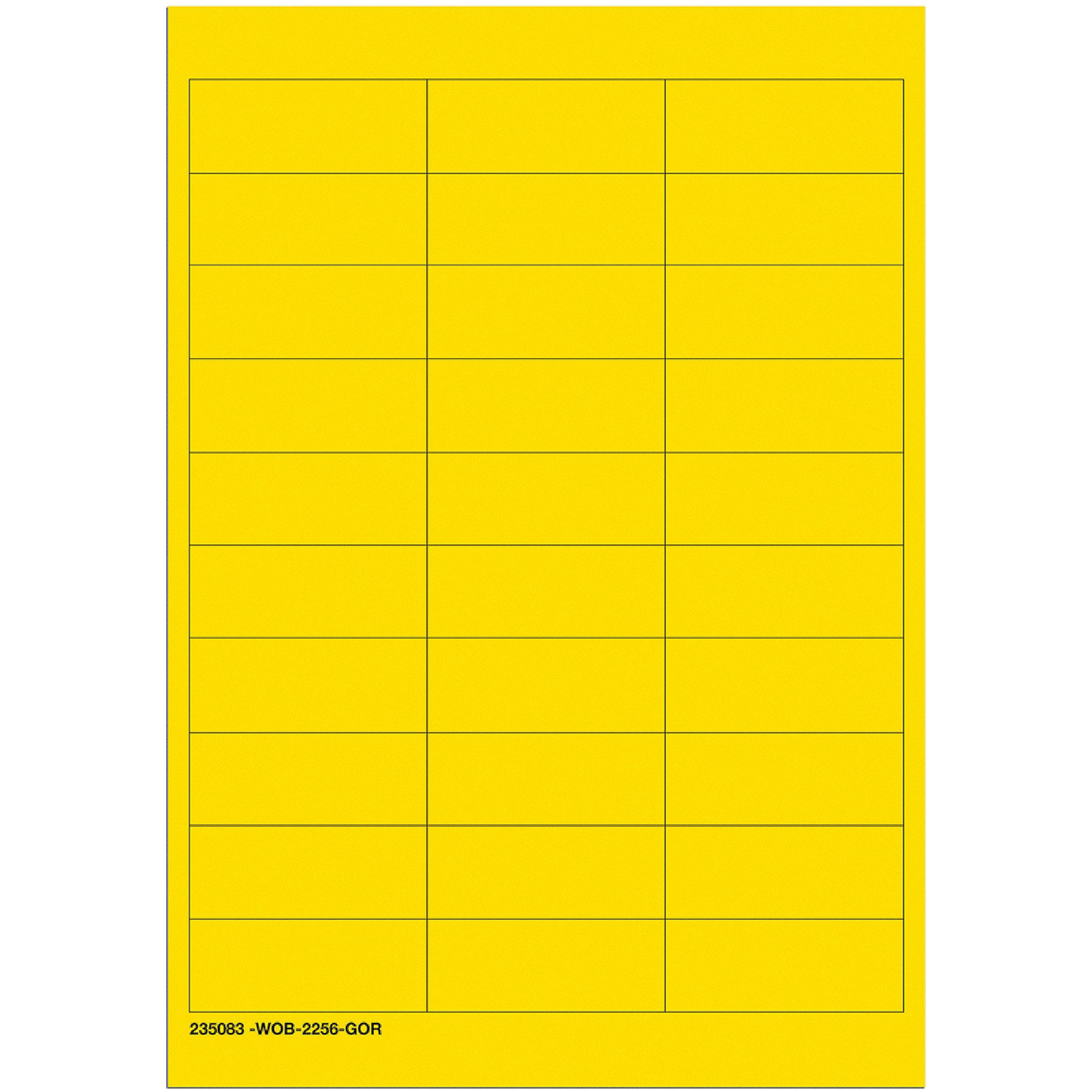 BRADY WOB-2256-G.O.R. blank writable labels on sheets (750 pcs./pack ...