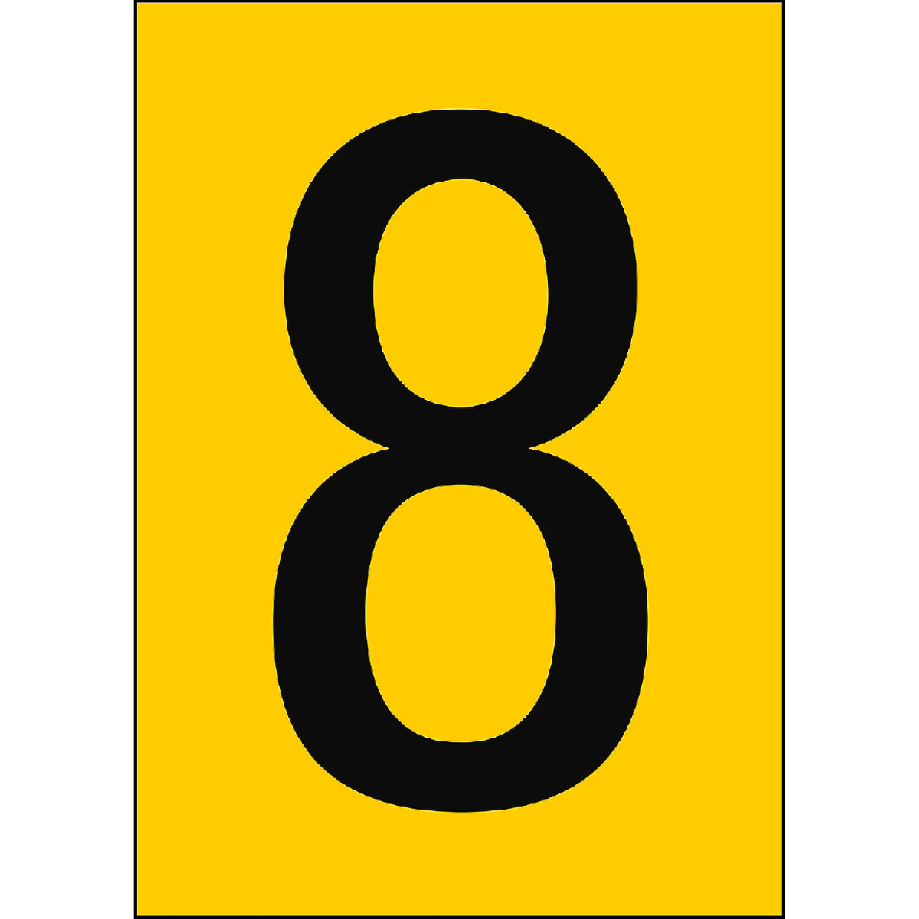 BRADY NL7541A4YL-8 label with figure 8 - DIN A4 format for permanent or ...