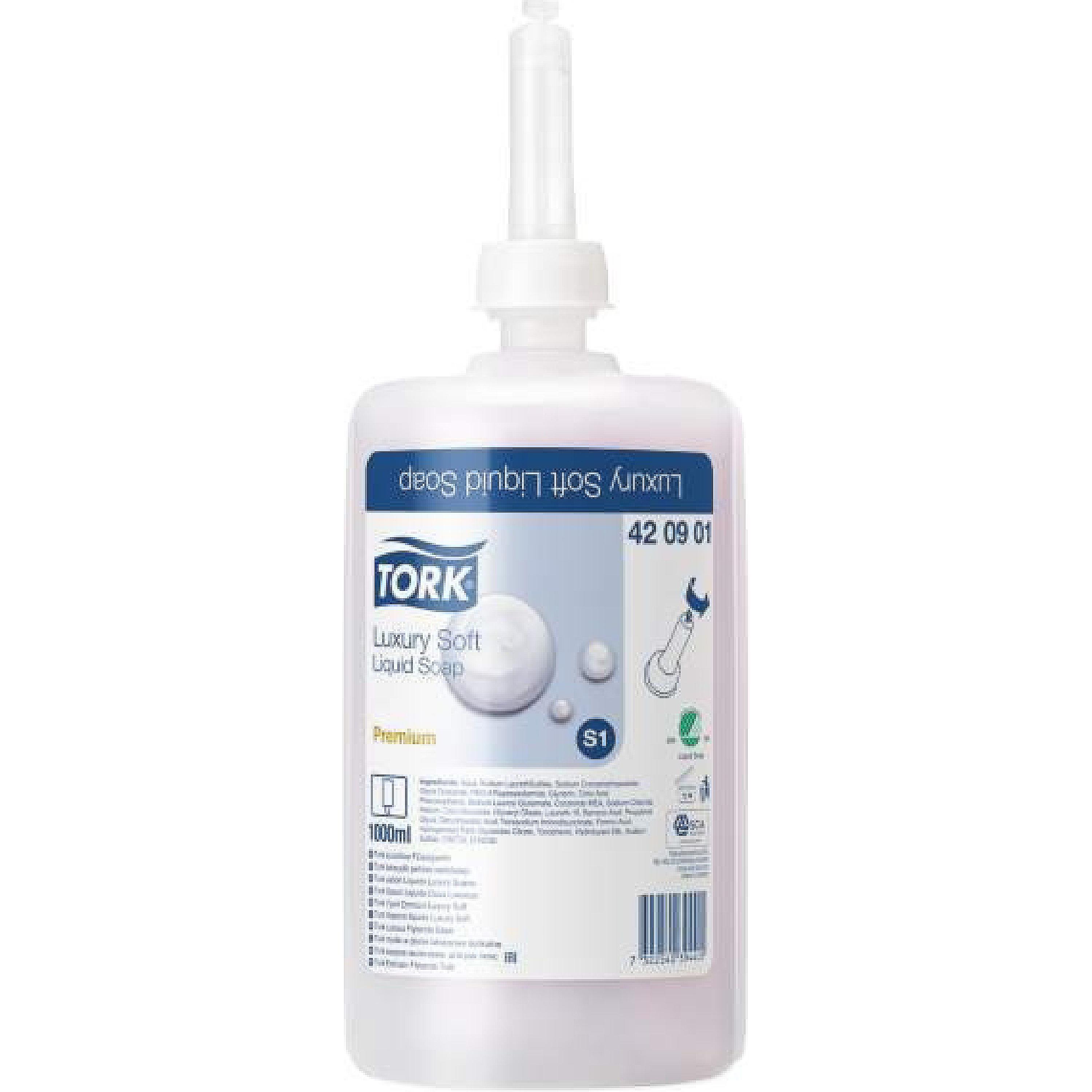 TORK 420901 Luxury soft liquid soap S1 Premium (1000 ml) | Klium