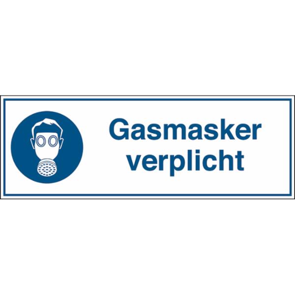 BRADY 251425 warning pictogram - gas mask mandatory, 105 x 297 mm | Klium