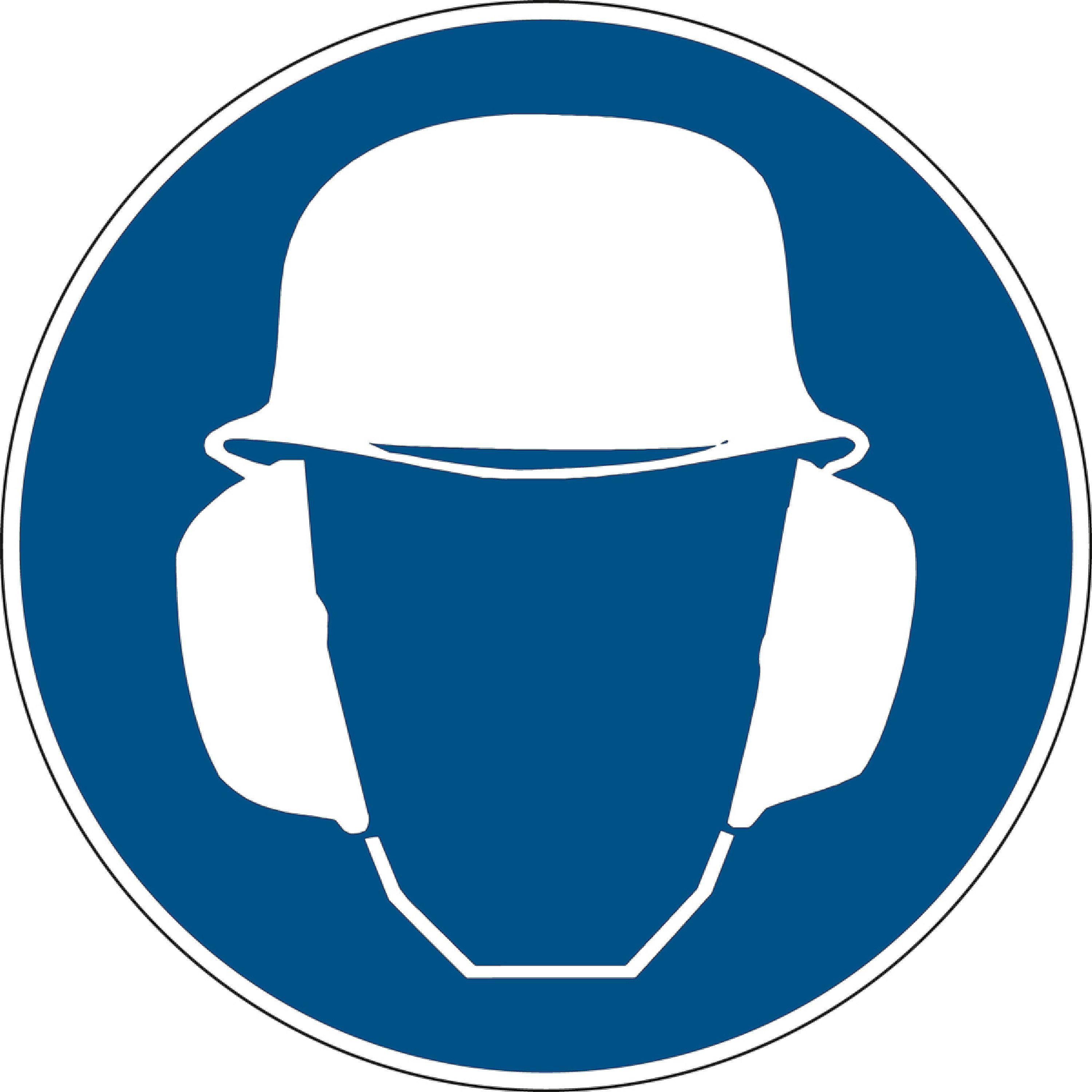 BRADY 250124 pictogramme d'avertissement - casque de sécurité et ...