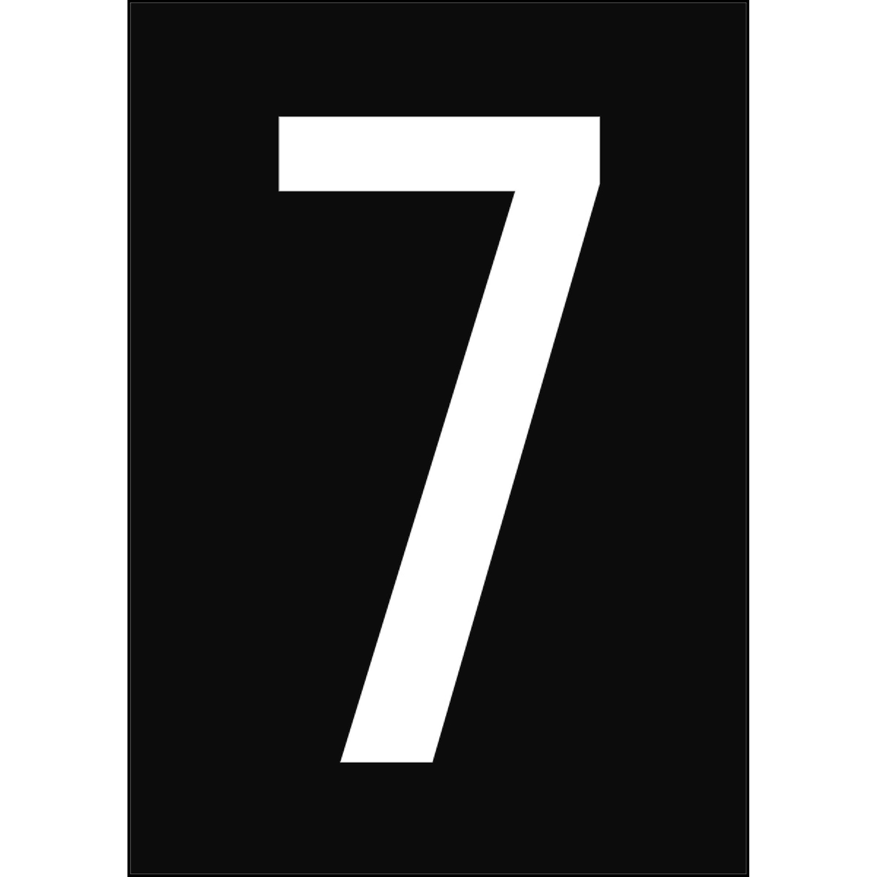 BRADY NL859A4BK-7 label with number 7 - DIN A4 format for permanent or ...