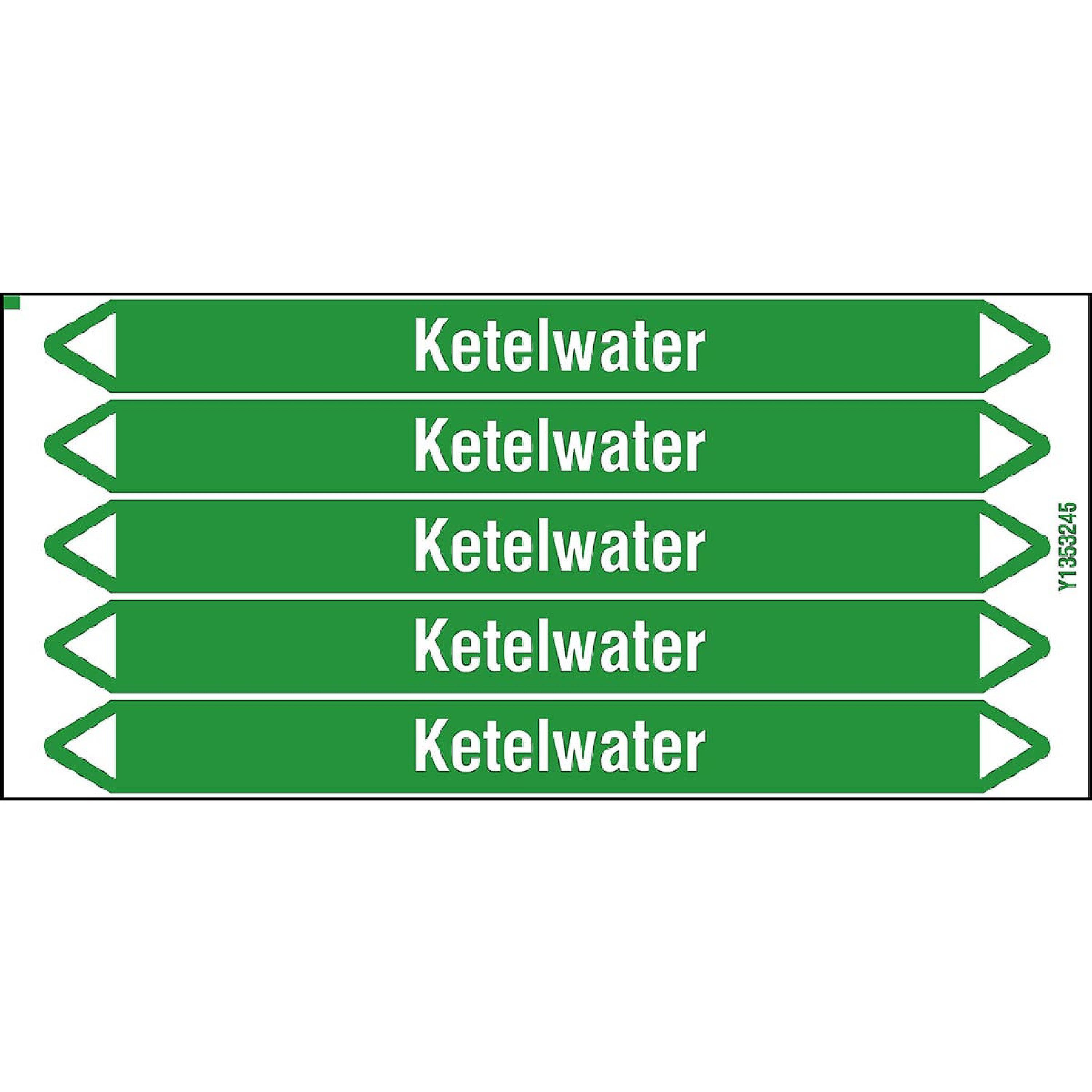 BRADY N006064 pipe marker for boiler water, with perforated arrows ...