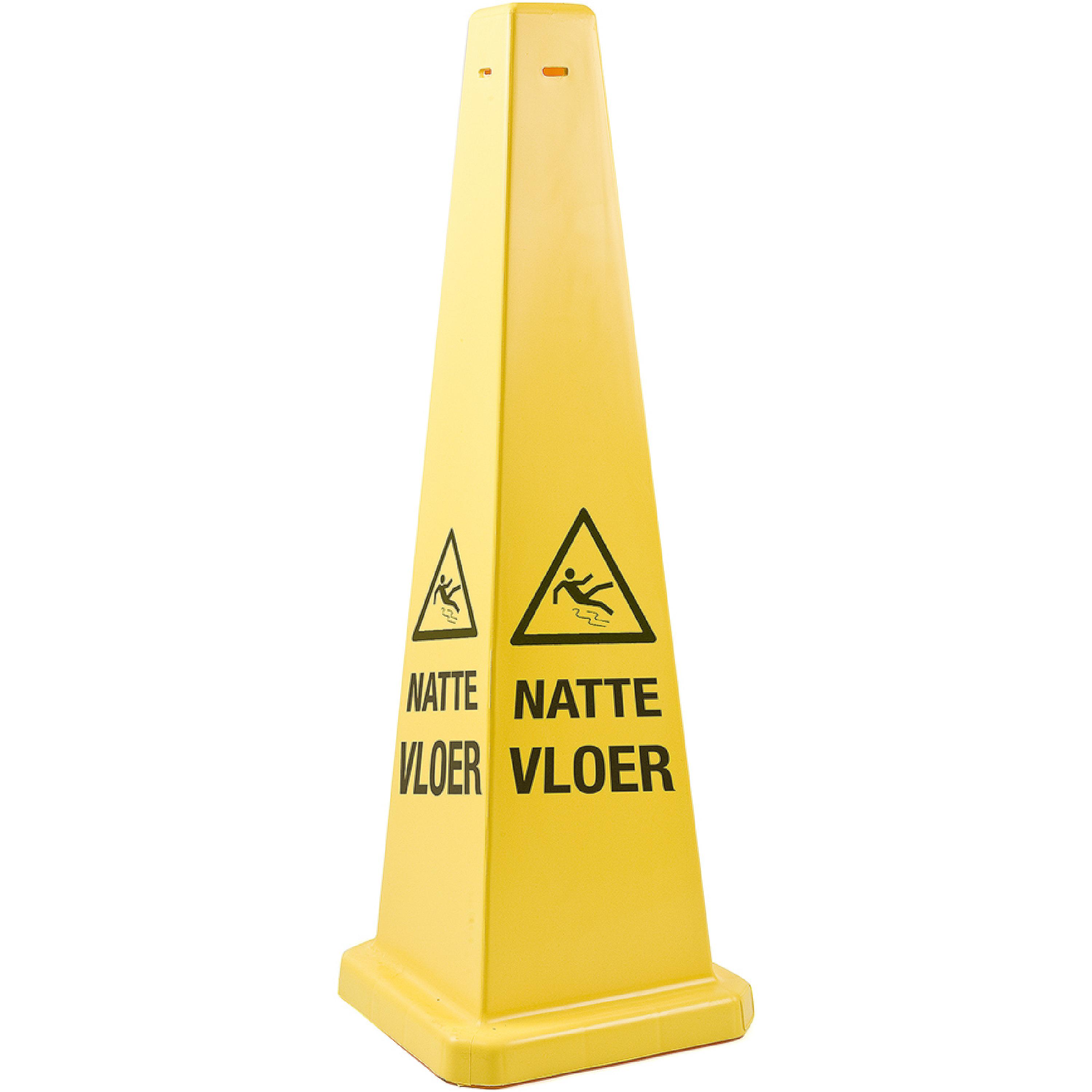 BRADY 256398 BradyCone yellow cone - Caution wet floor, 890 mm | Klium