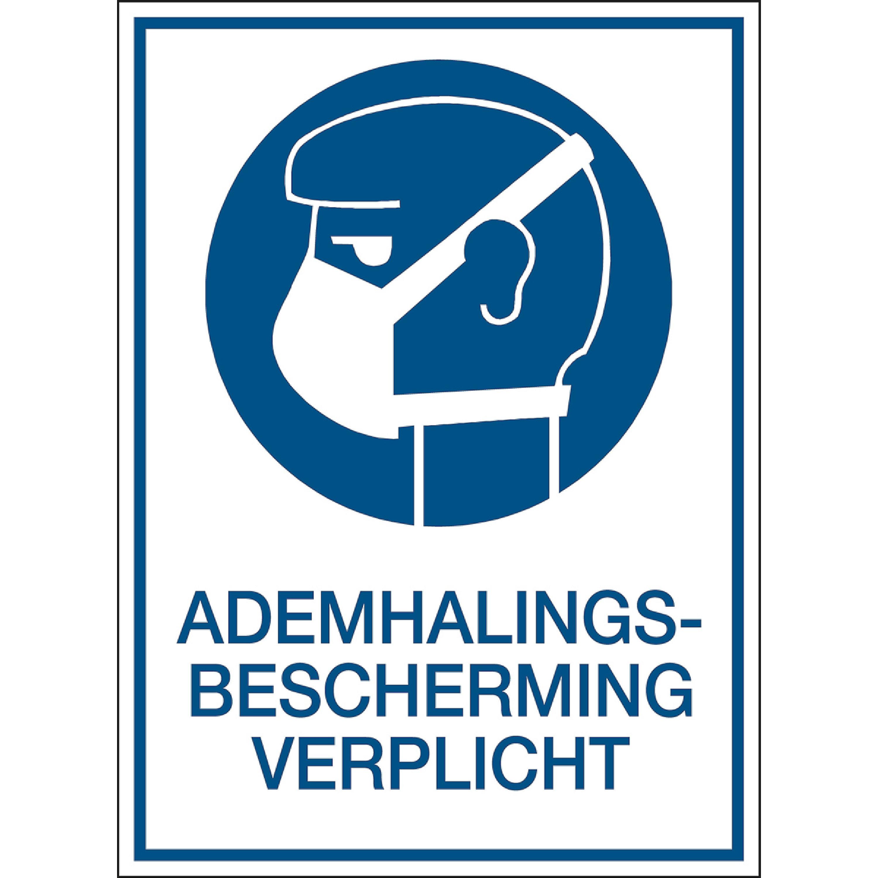 BRADY 808427 A4 safety pictogram - respiratory protection mandatory ...