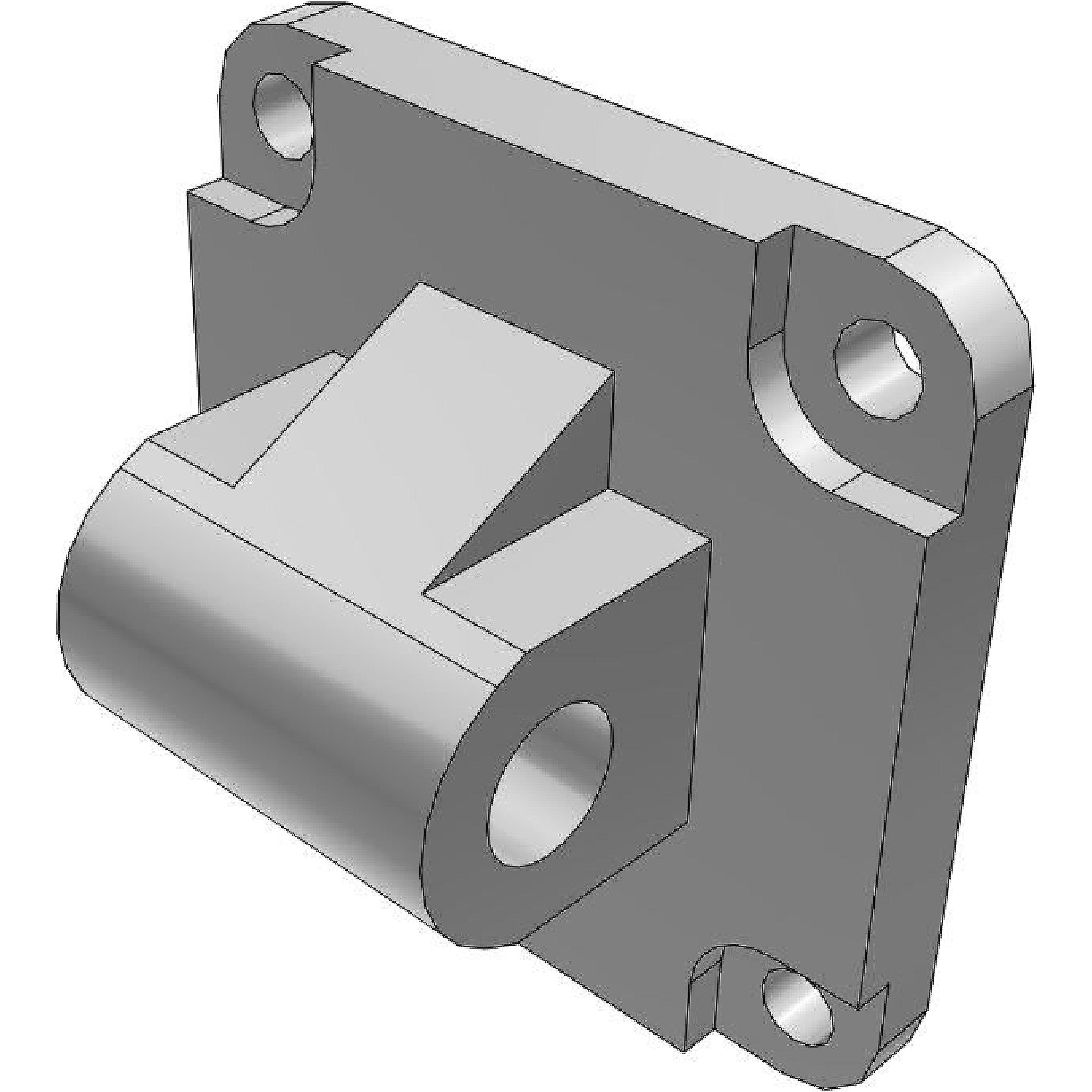 SMC C5100 single-arm rear hinge for C95 - 100 mm | Klium
