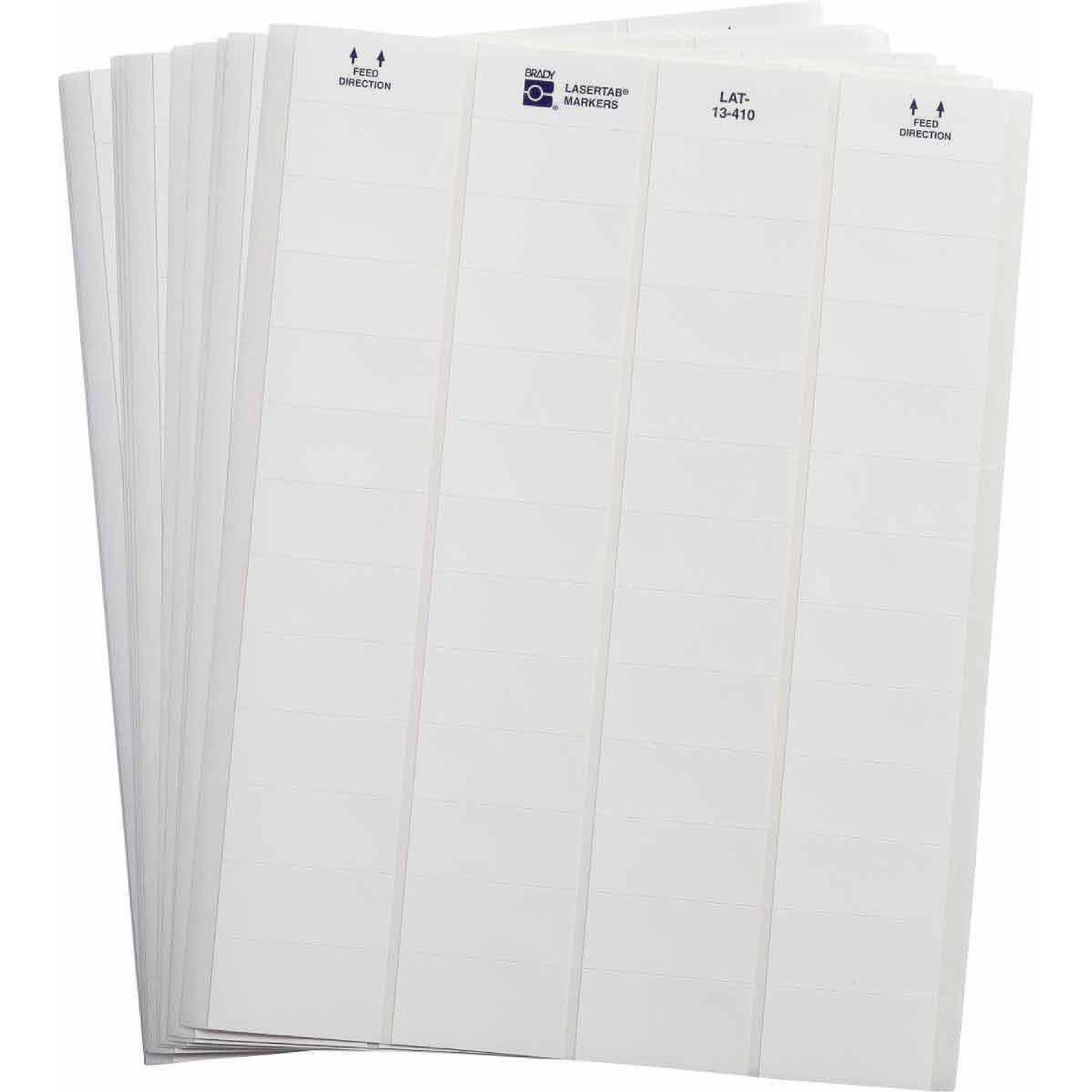 BRADY LAT-13-410-2.5 LaserTab printable labels for laser printers (2508 ...
