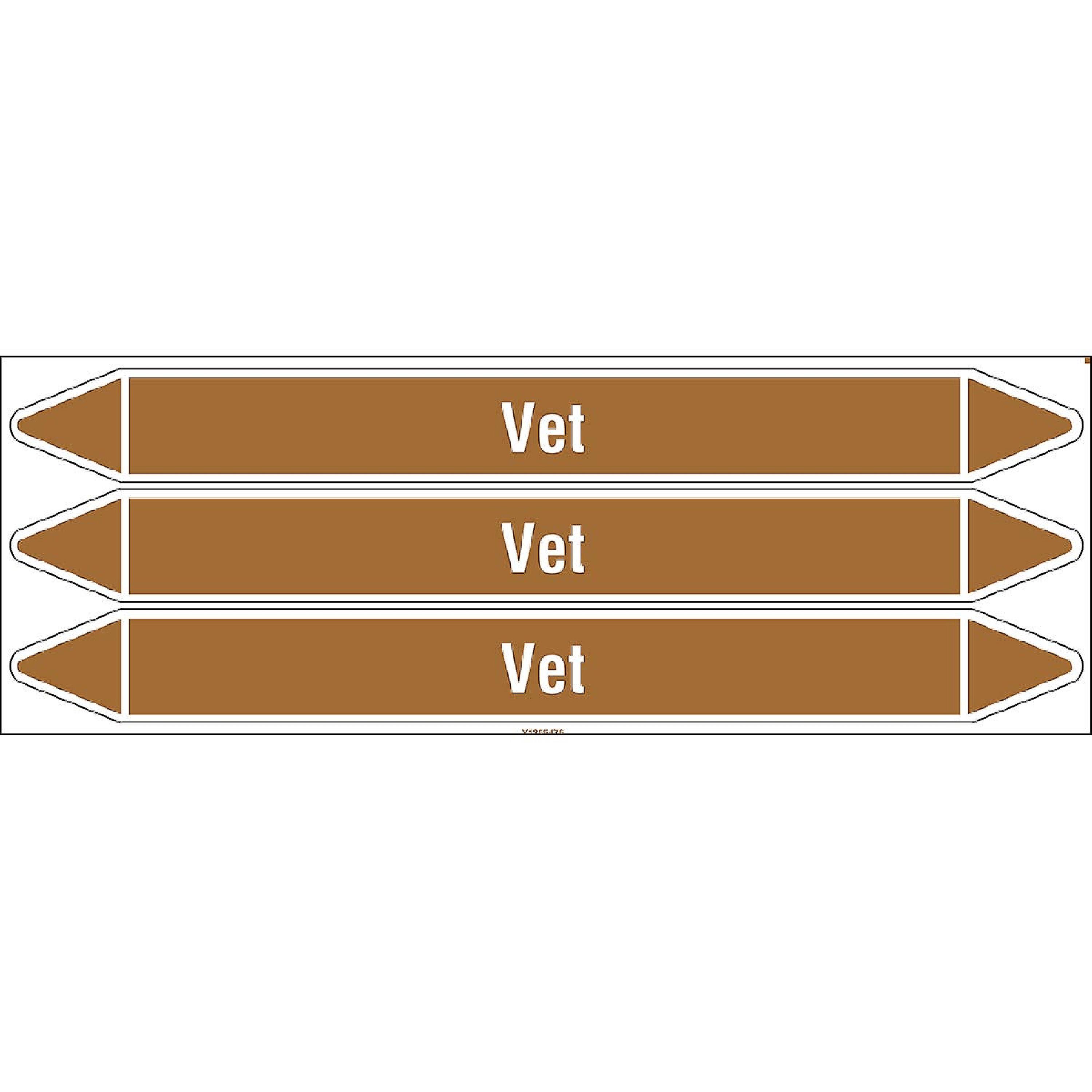 BRADY N005428 pipe marker for grease, with perforated arrows, without ...