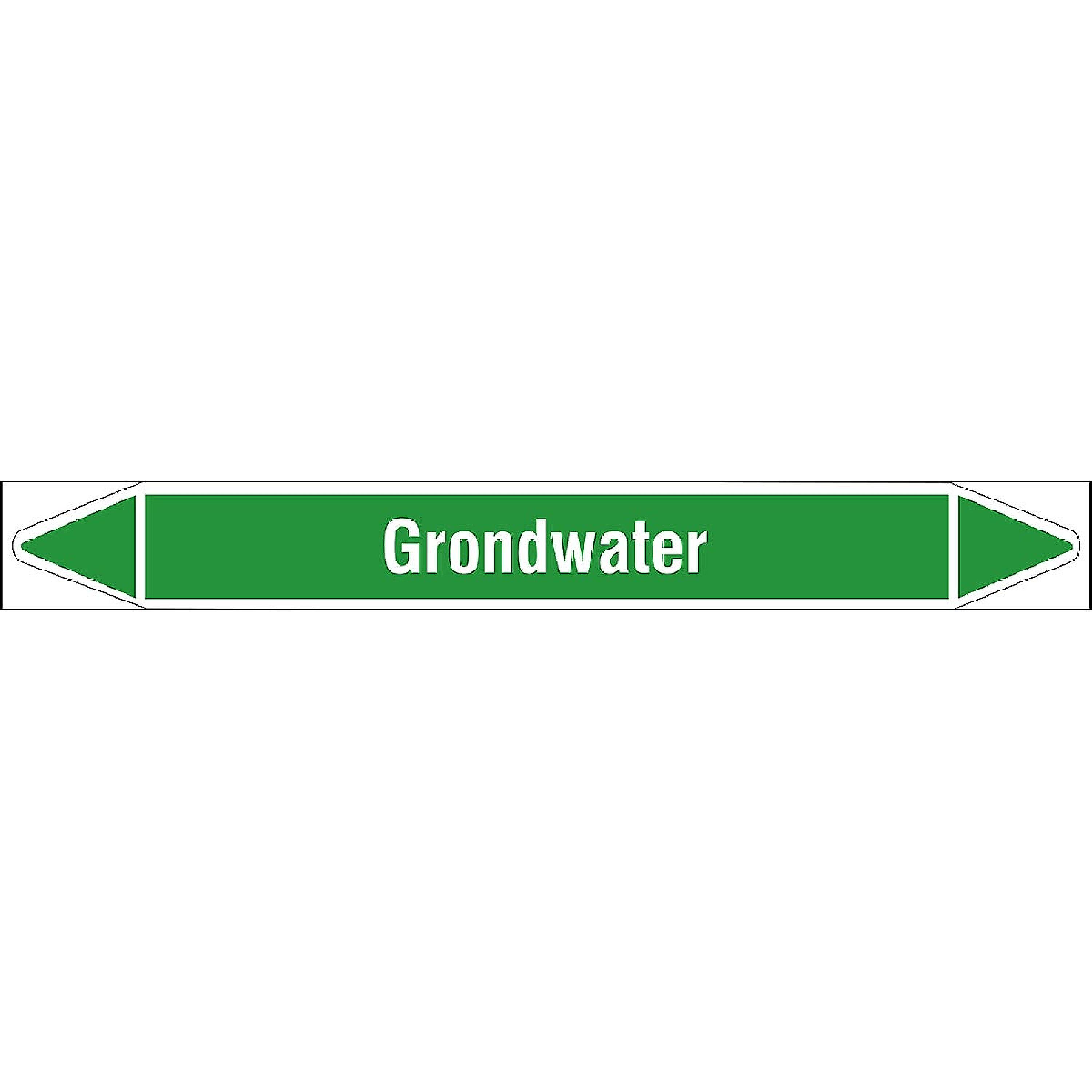 BRADY N005927 pipe marker for groundwater, with perforated arrows ...