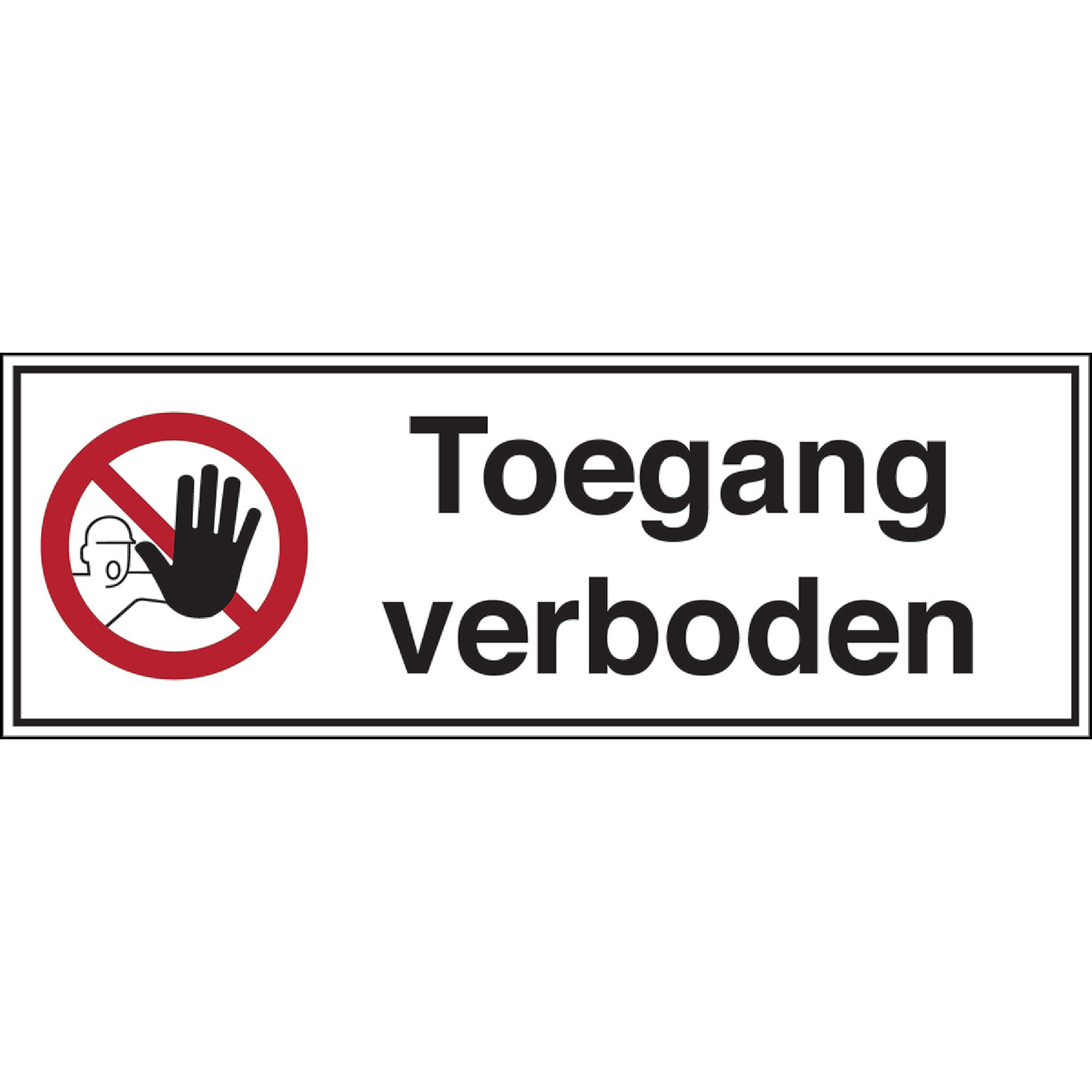 BRADY 251400 prohibition pictogram - access prohibited, 105 x 297 mm ...