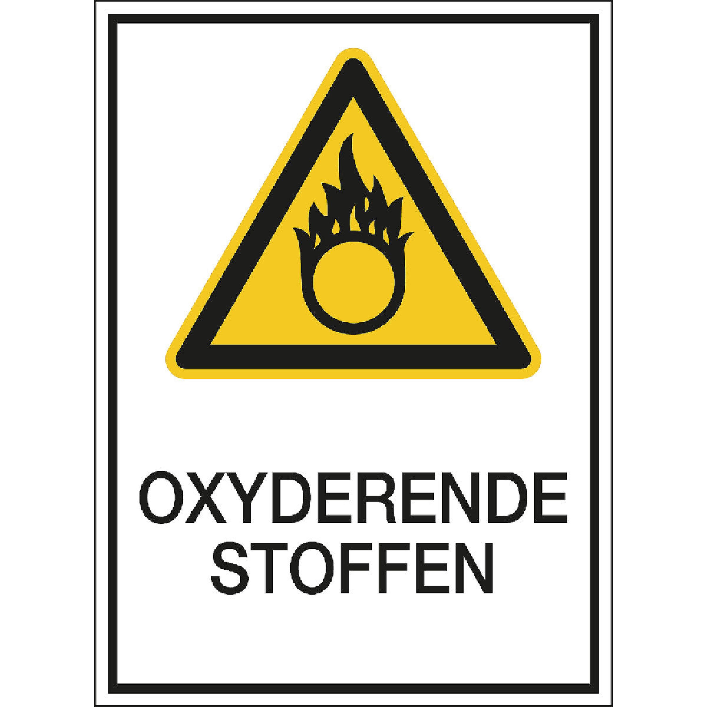 BRADY 810091 A1 safety pictogram - oxidising substances, 840 x 594 mm ...