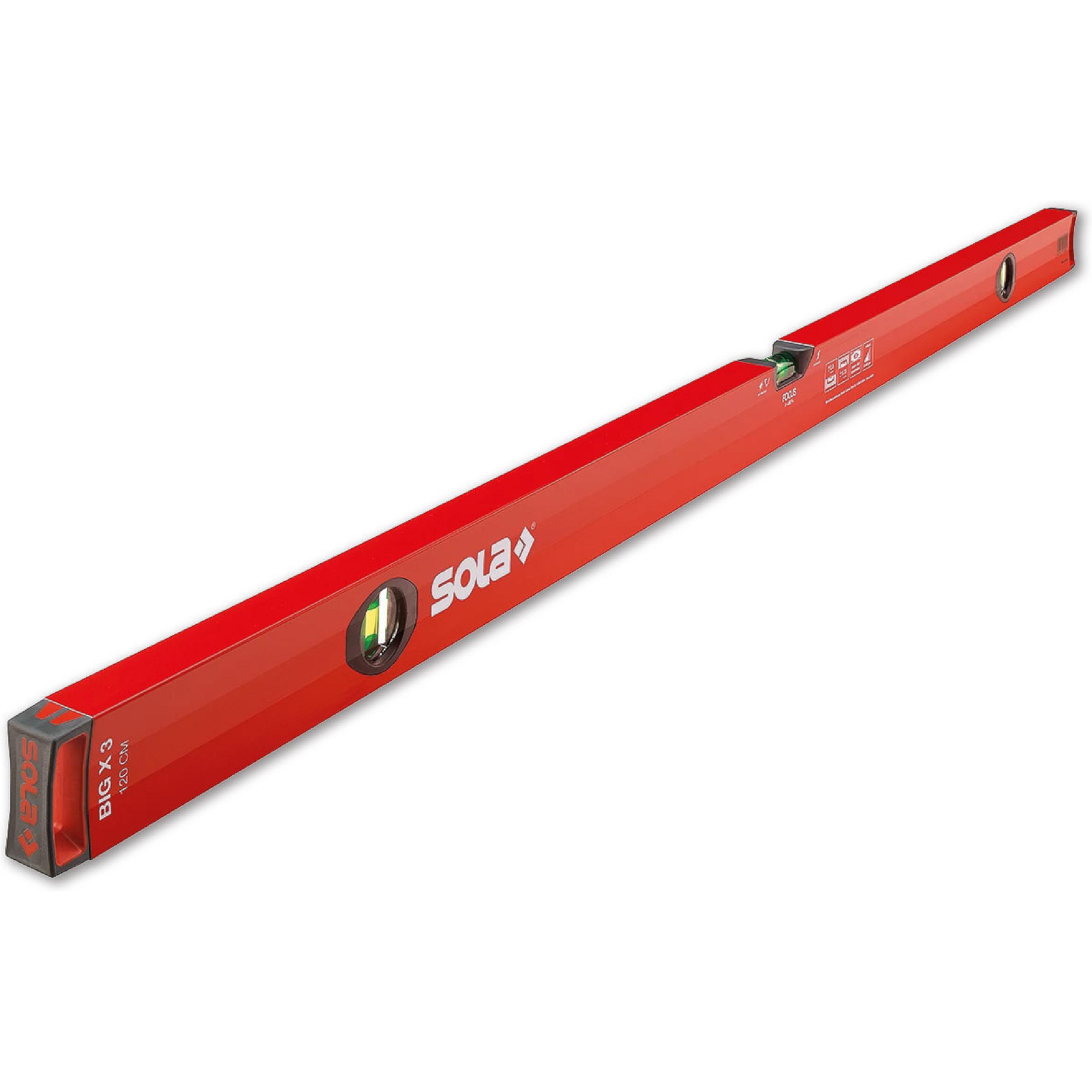 SOLA BigX 3 100 aluminium tube profile spirit level red 100 cm ...