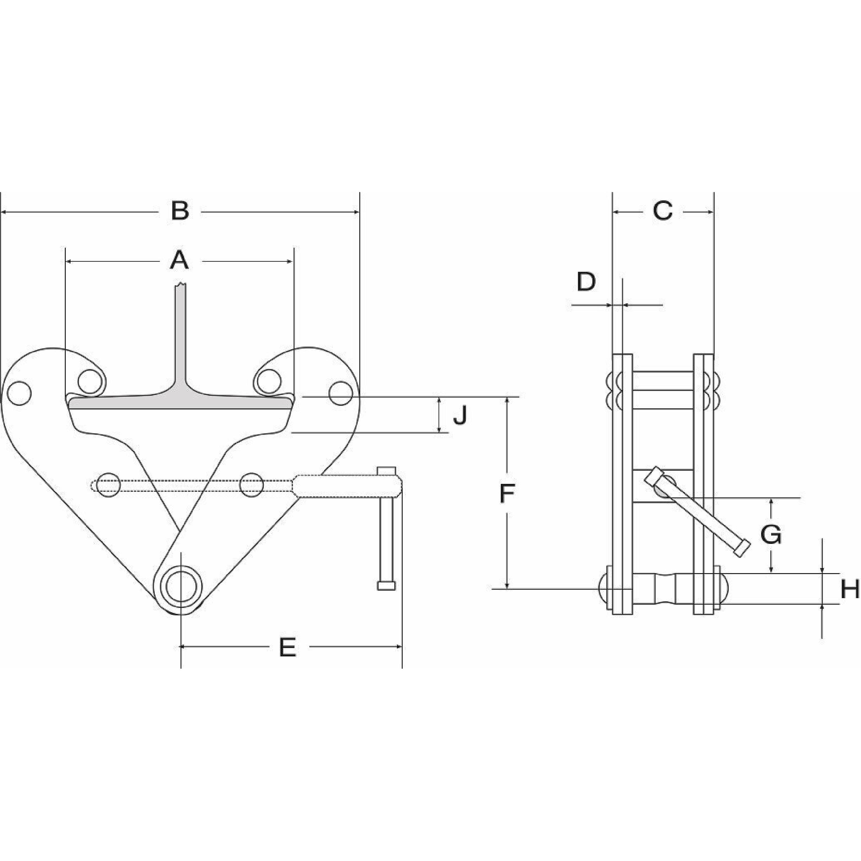 REMA KSB-10 spindle beam clamp - 3317010 | Klium