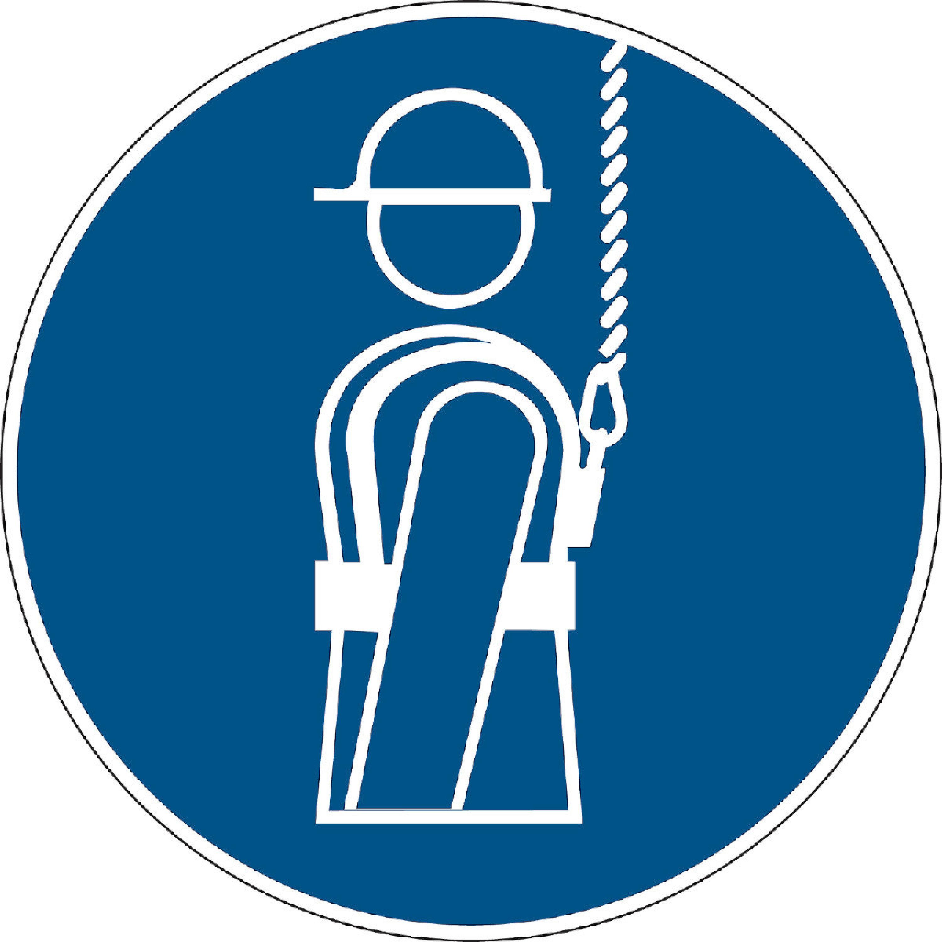 BRADY 223021 warning pictogram - individual safety harness mandatory ...