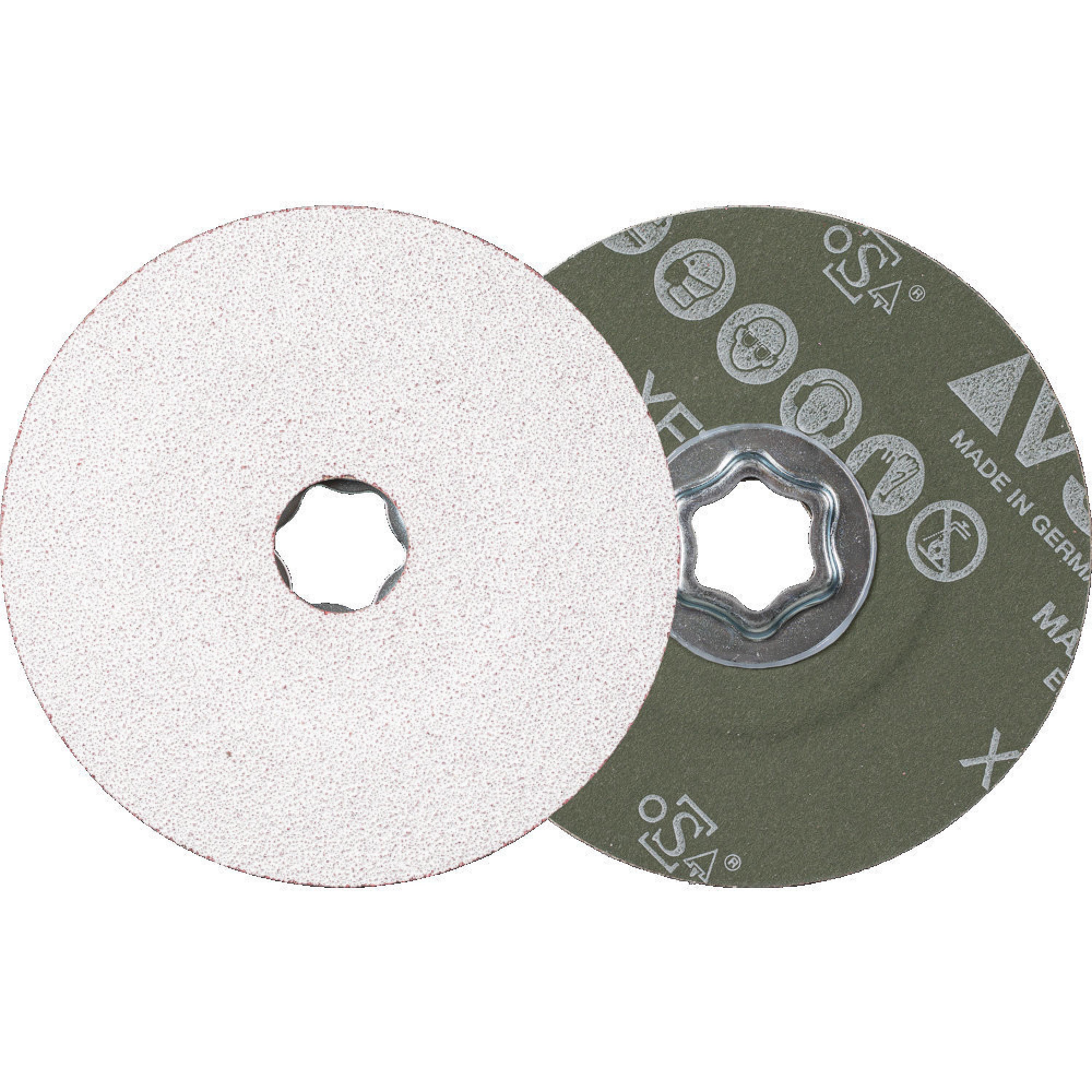 PFERD CC-FS 115 CO-ALU 80 COMBICLICK fibre disc with ceramic grit Ø 115 ...