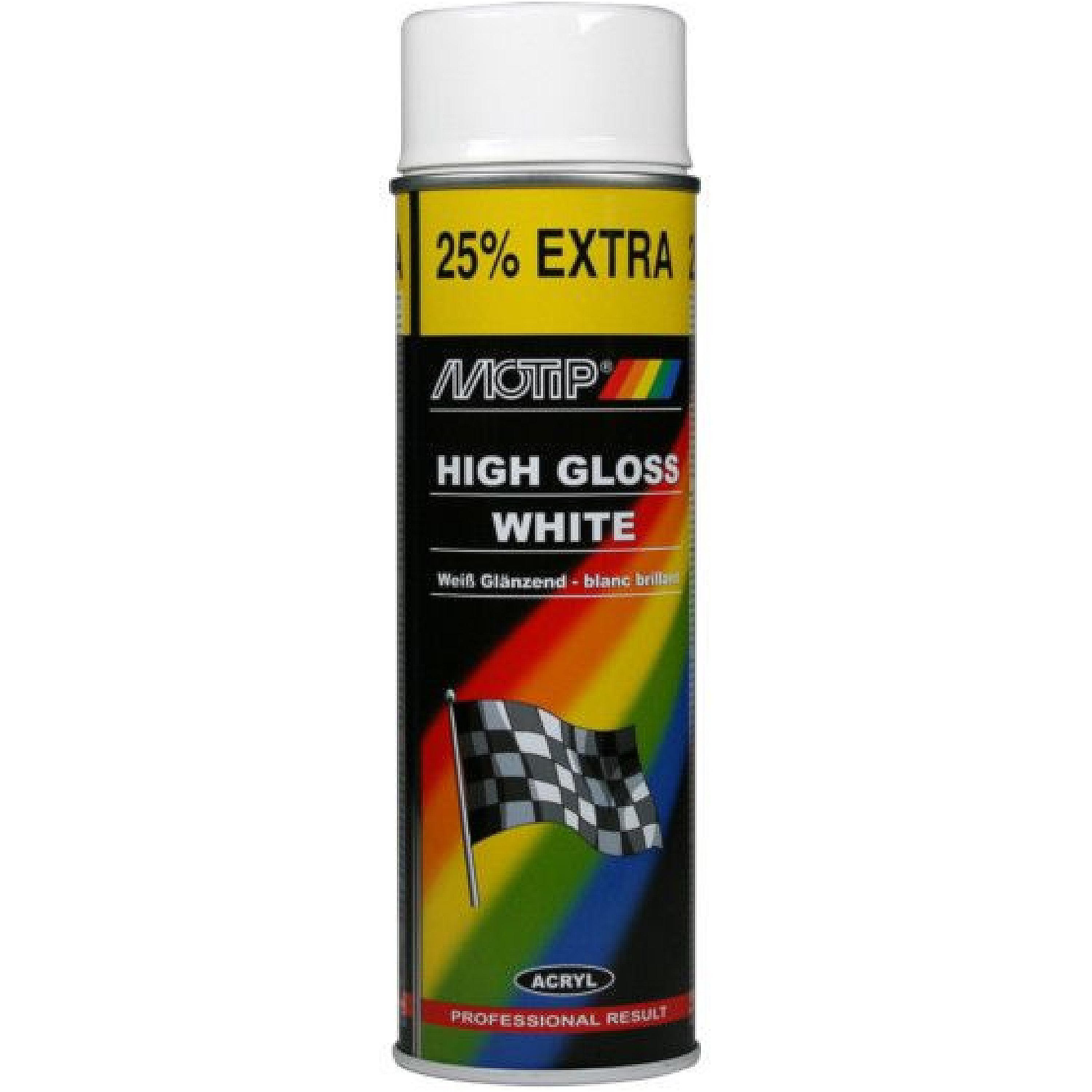 MOTIP 04004 spray paint white gloss 500 ml | Klium