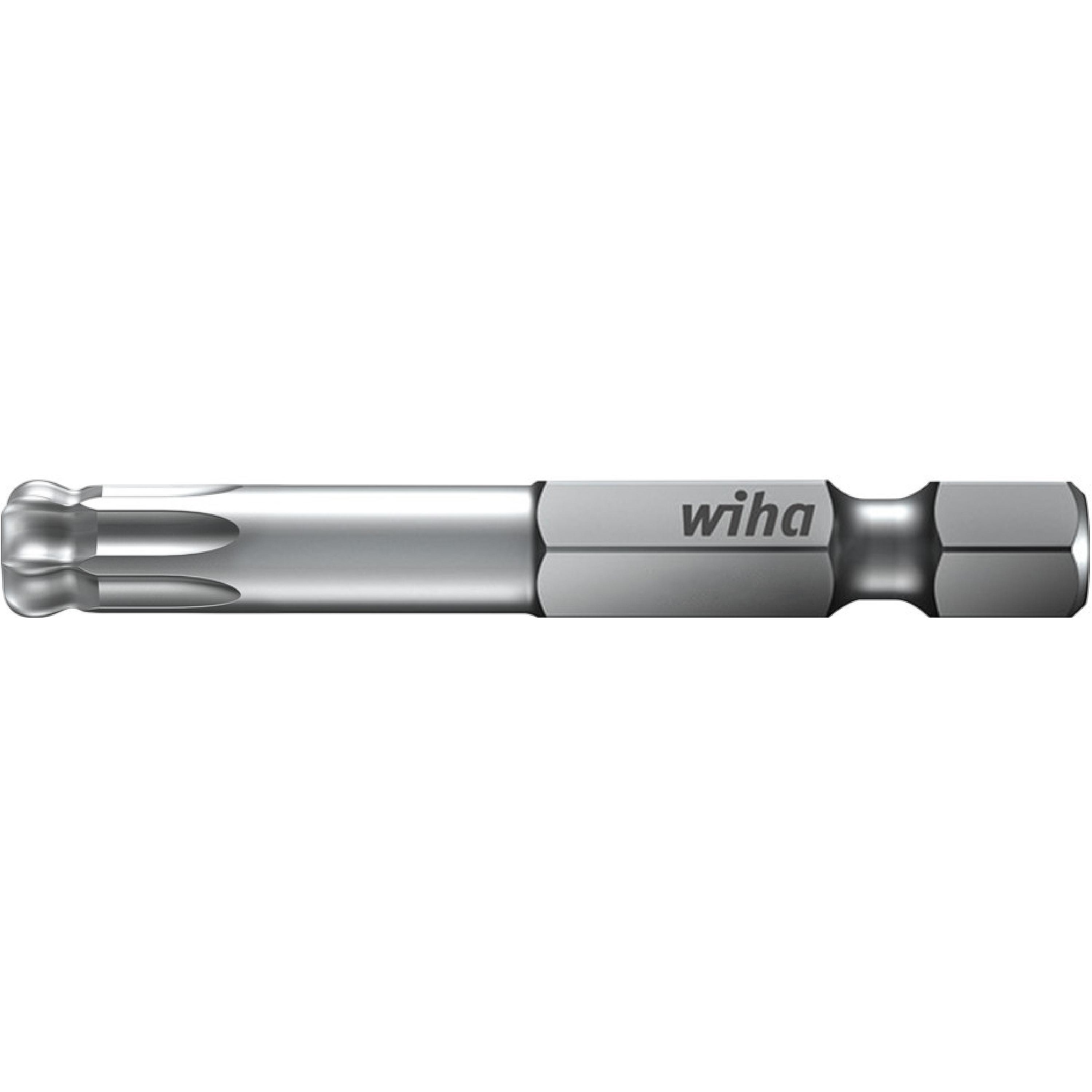 WIHA 7045BE010050 bit Professional Torx ball head 1/4" E6.3 T10 x 50 mm ...
