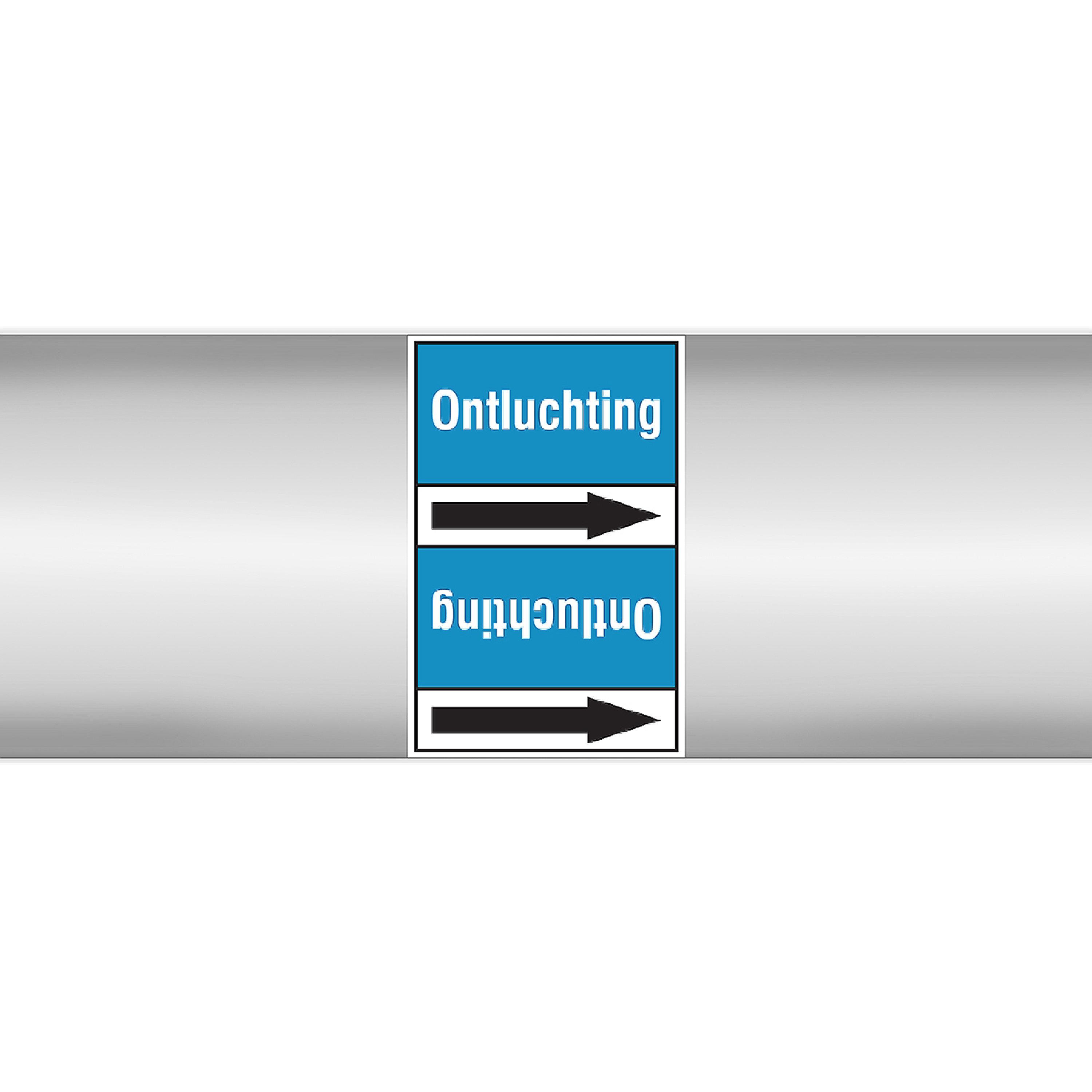 BRADY 268030 pipe marker for venting on roll, without pictogram 33 m x ...