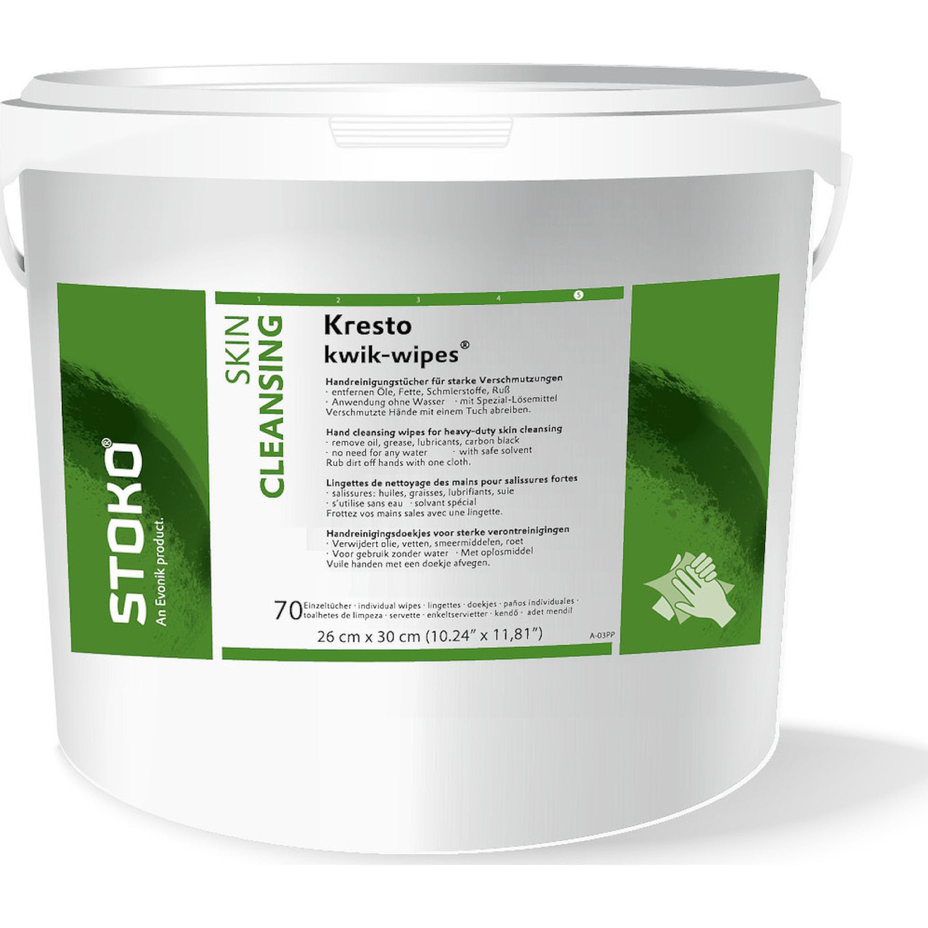 DEB STOKO Kresto Kwik-Wipes cleaning wipes in bucket (70 pcs) - 23122 ...