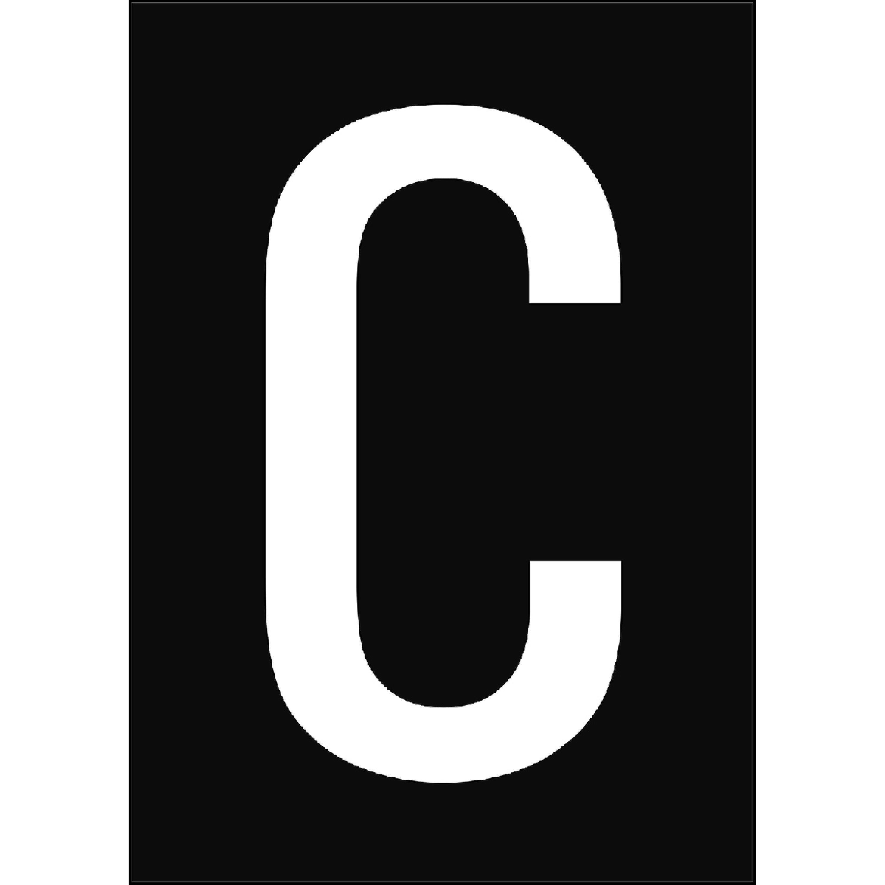 BRADY NL7541A4BK-C label with letter C - DIN A4 format for permanent or ...