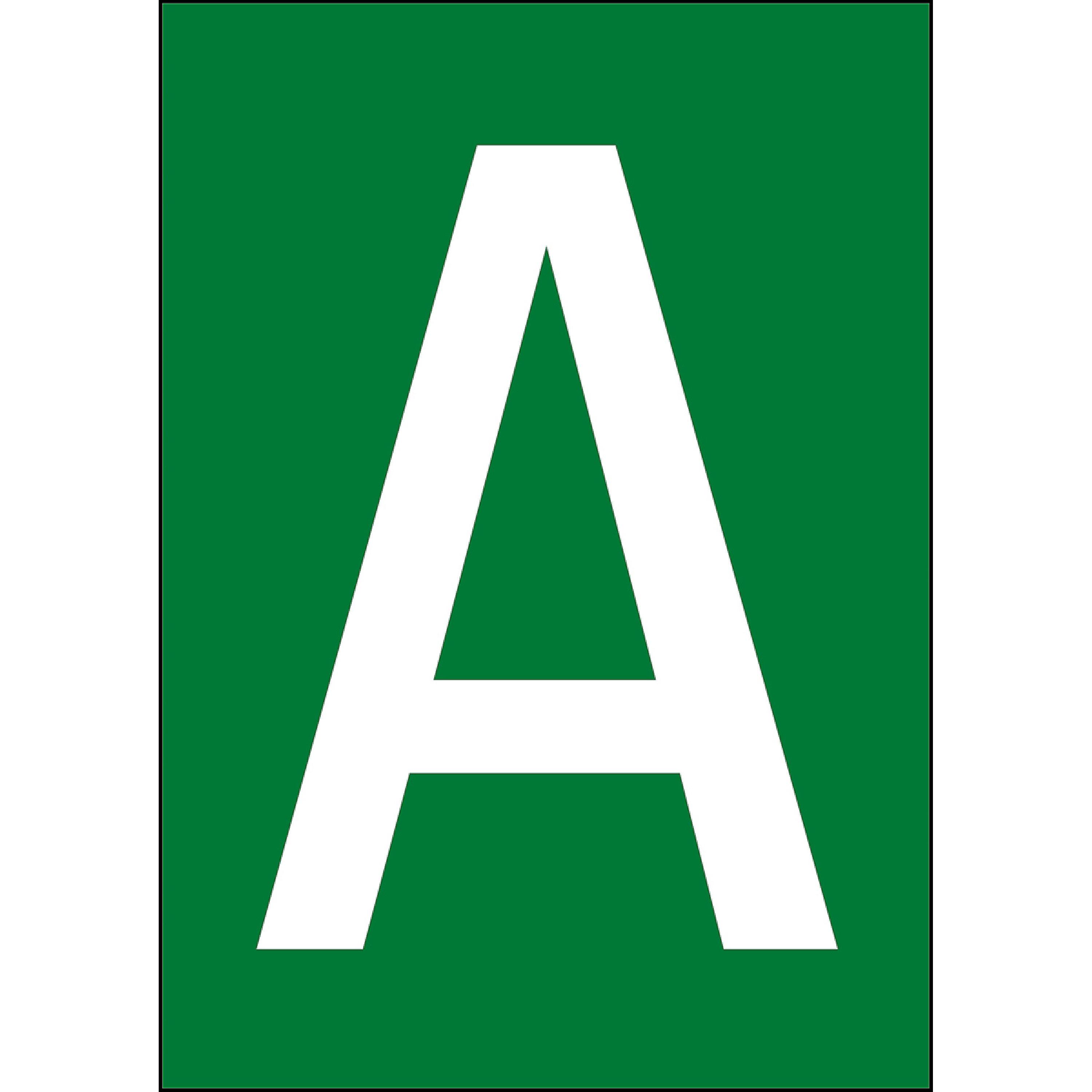 BRADY NL7541A4GR-A label with letter A - DIN A4 format for permanent or ...