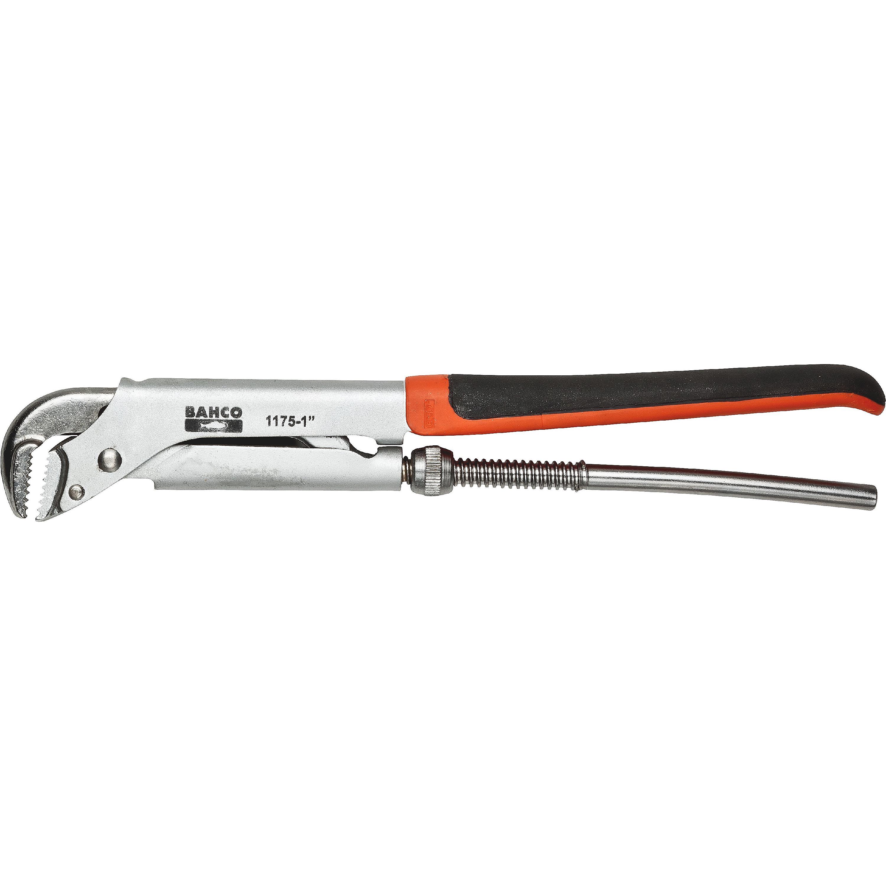 BAHCO 1175-1 ERGO pipe wrench 90°, Swedish model, 1", chrome-plated, 12 ...