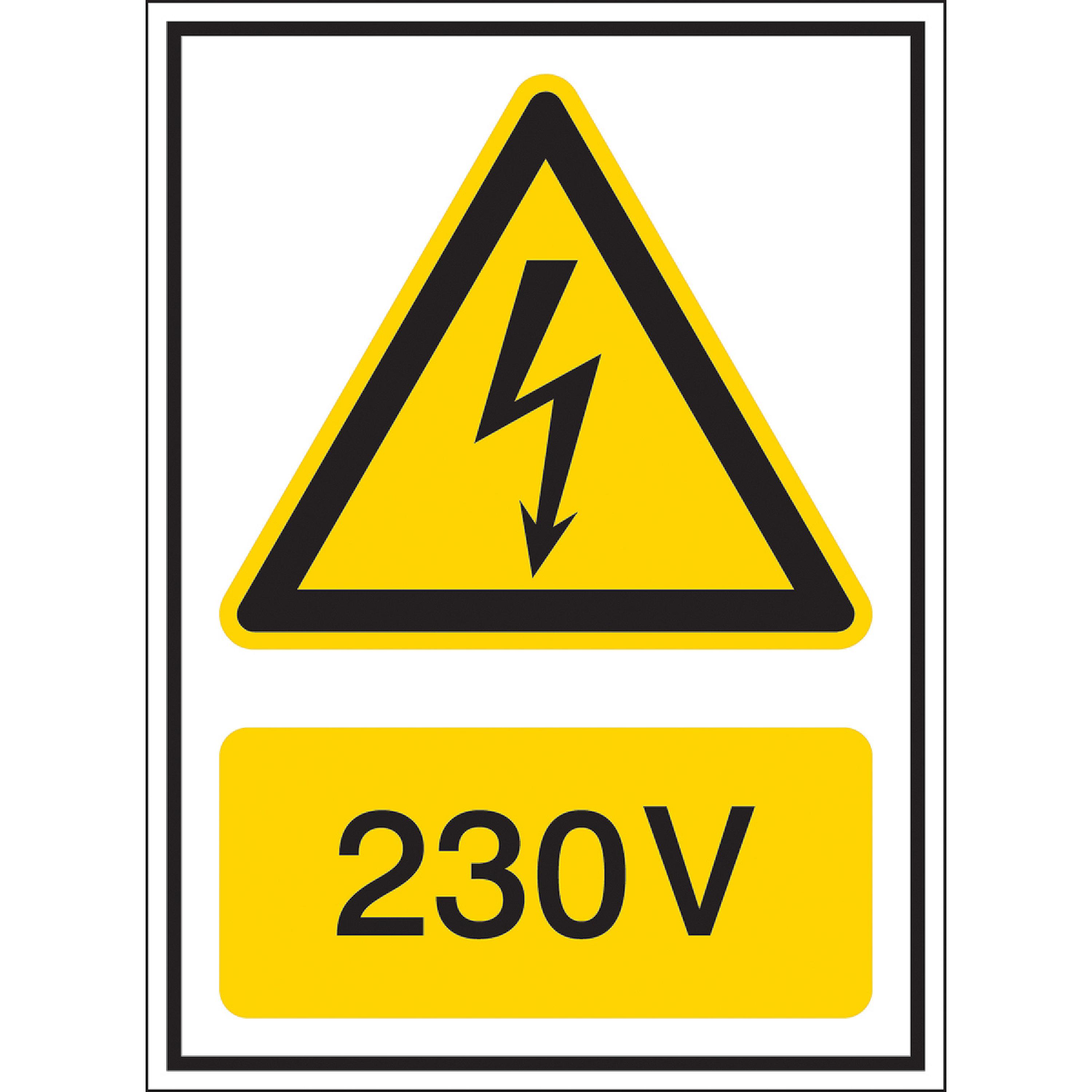 BRADY 251611 warning pictogram - voltage pictogram, 148 x 210 mm | Klium