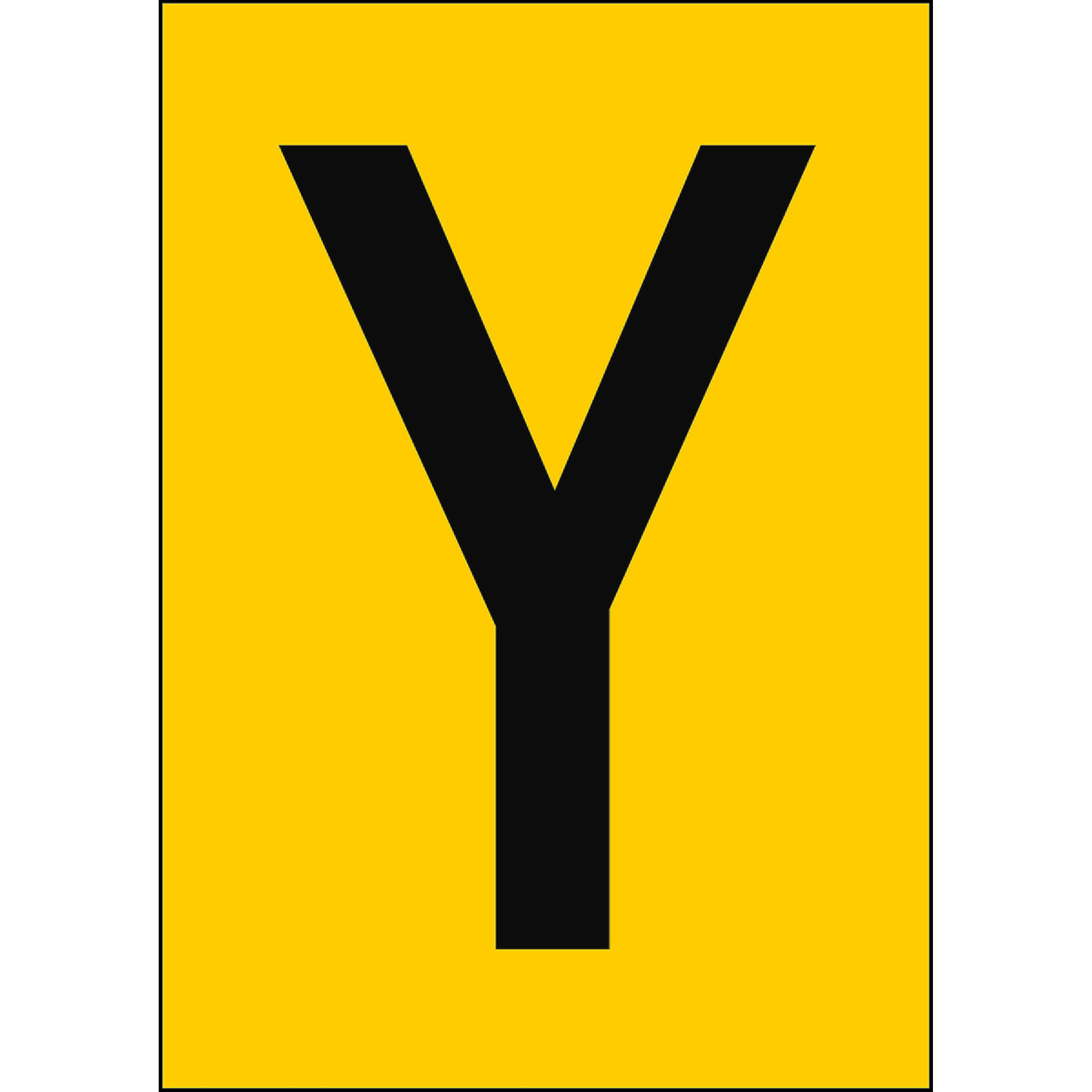 BRADY NL859A4YL-Y label with letter Y - DIN A4 format for permanent or ...