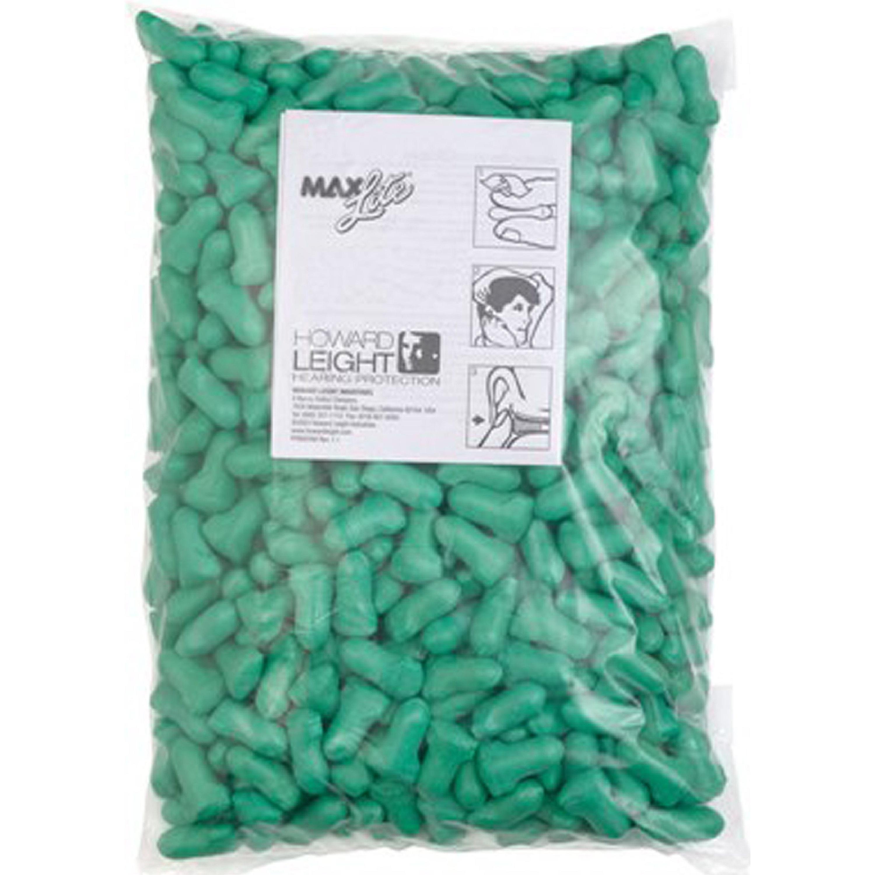 HOWARD LEIGHT MAX LITE disposable earplugs green - padding for LS-400 ...