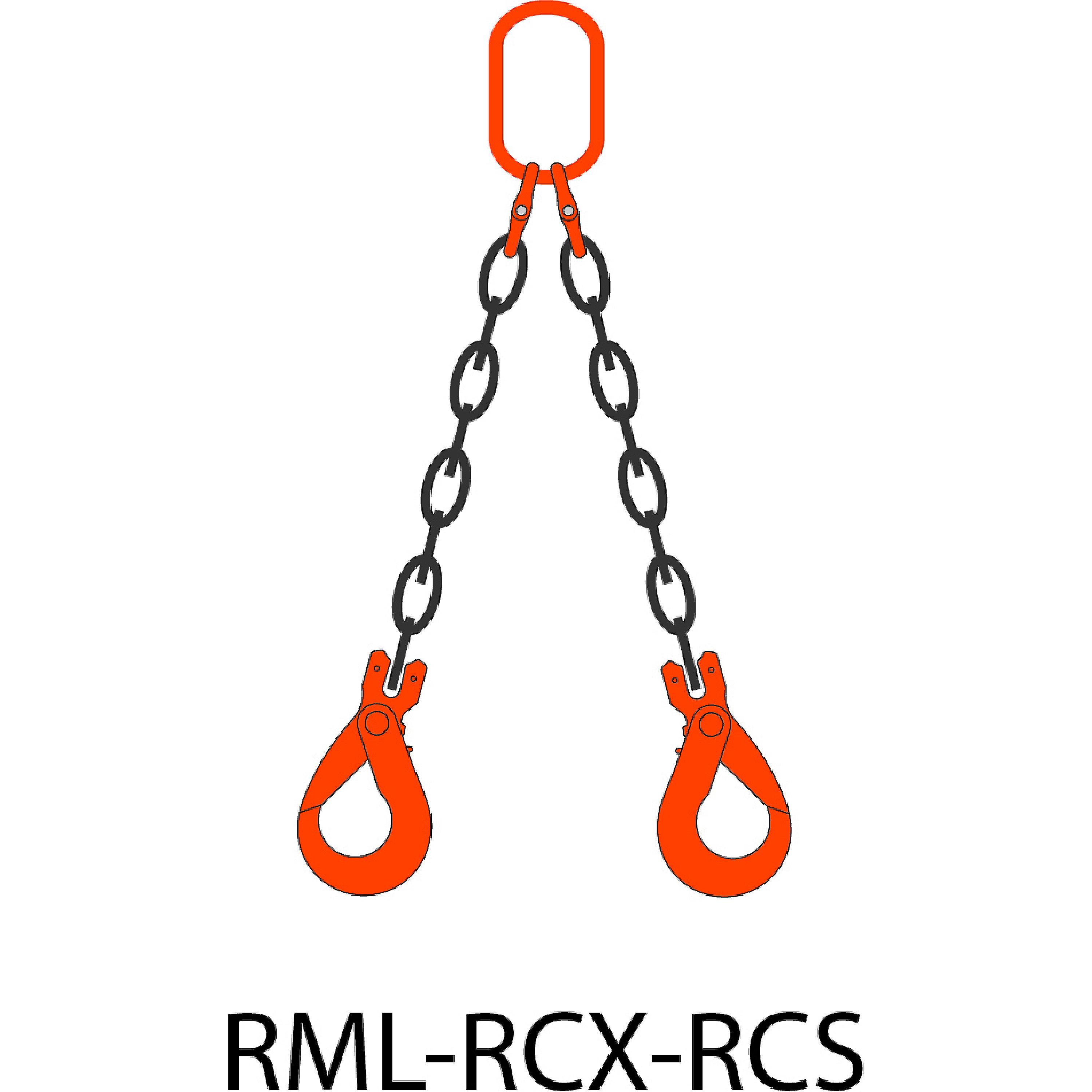 REMA 2692210-2 chain 2-jump G10 with top link RML and safety hook RCS ...