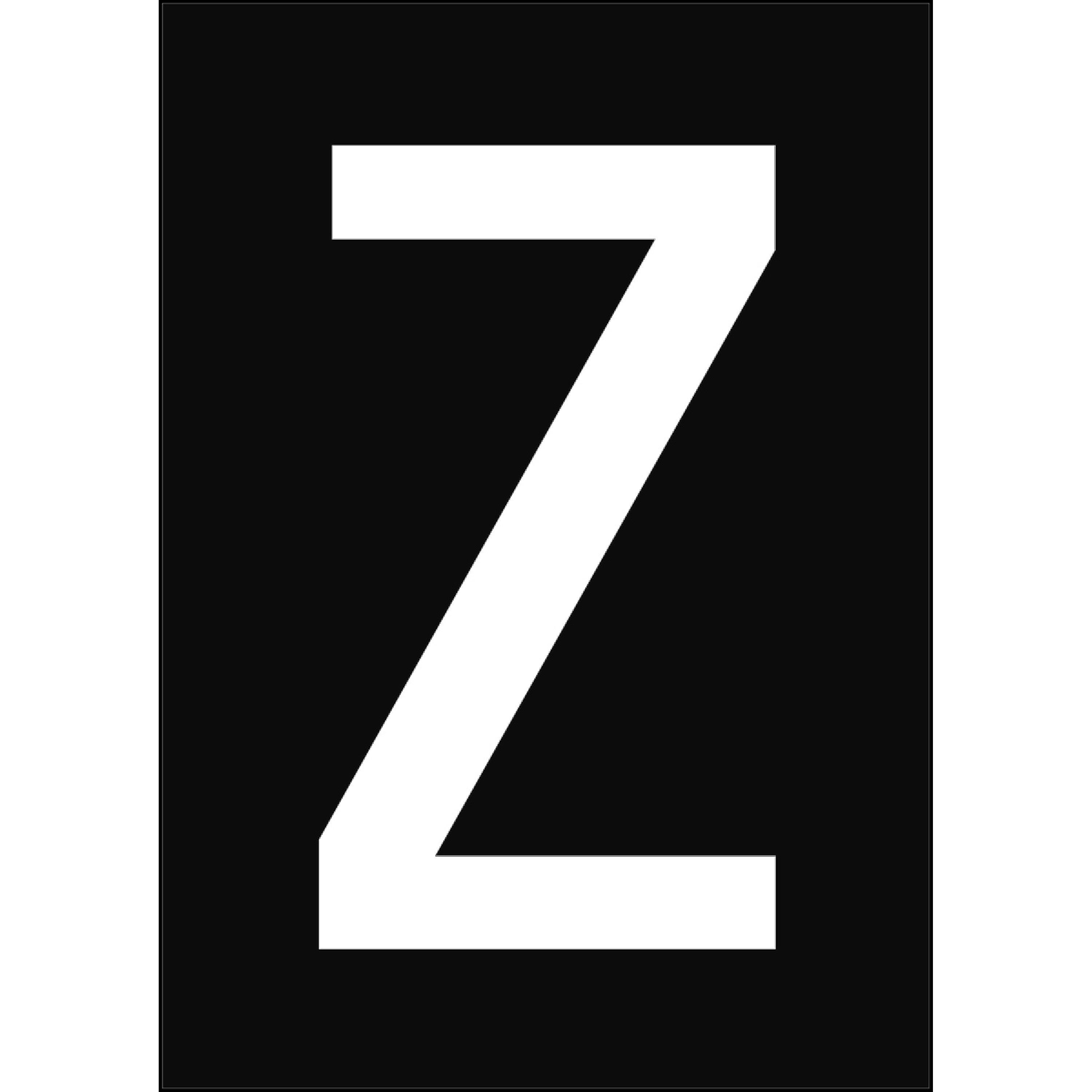 BRADY NL859A4WH-Z label with letter Z - DIN A4 format for permanent or ...