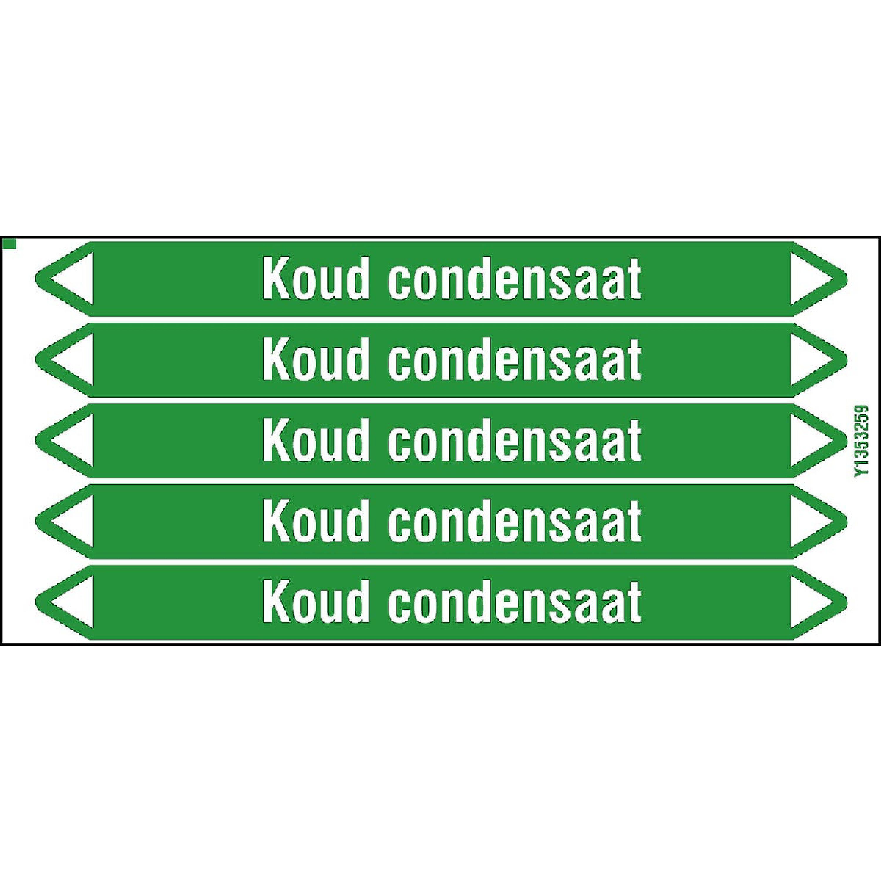 BRADY N006092 pipe marker for cold condensate, with perforated arrows ...