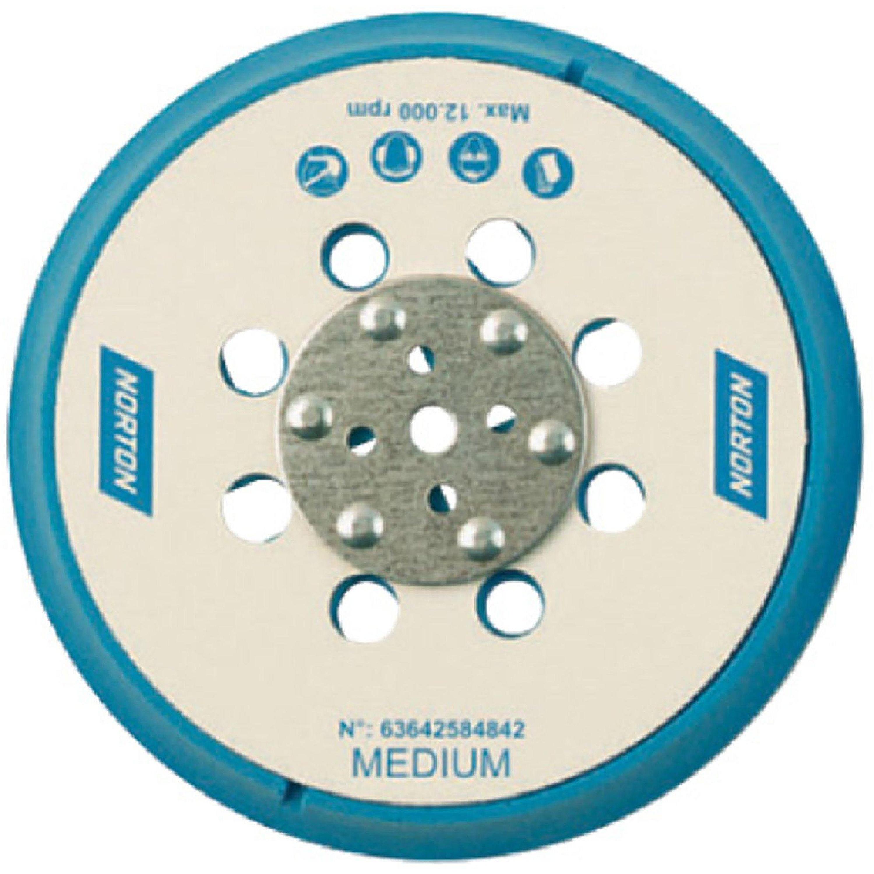 NORTON 63642563533 backing pad 125-5/16 M8 medium | Klium