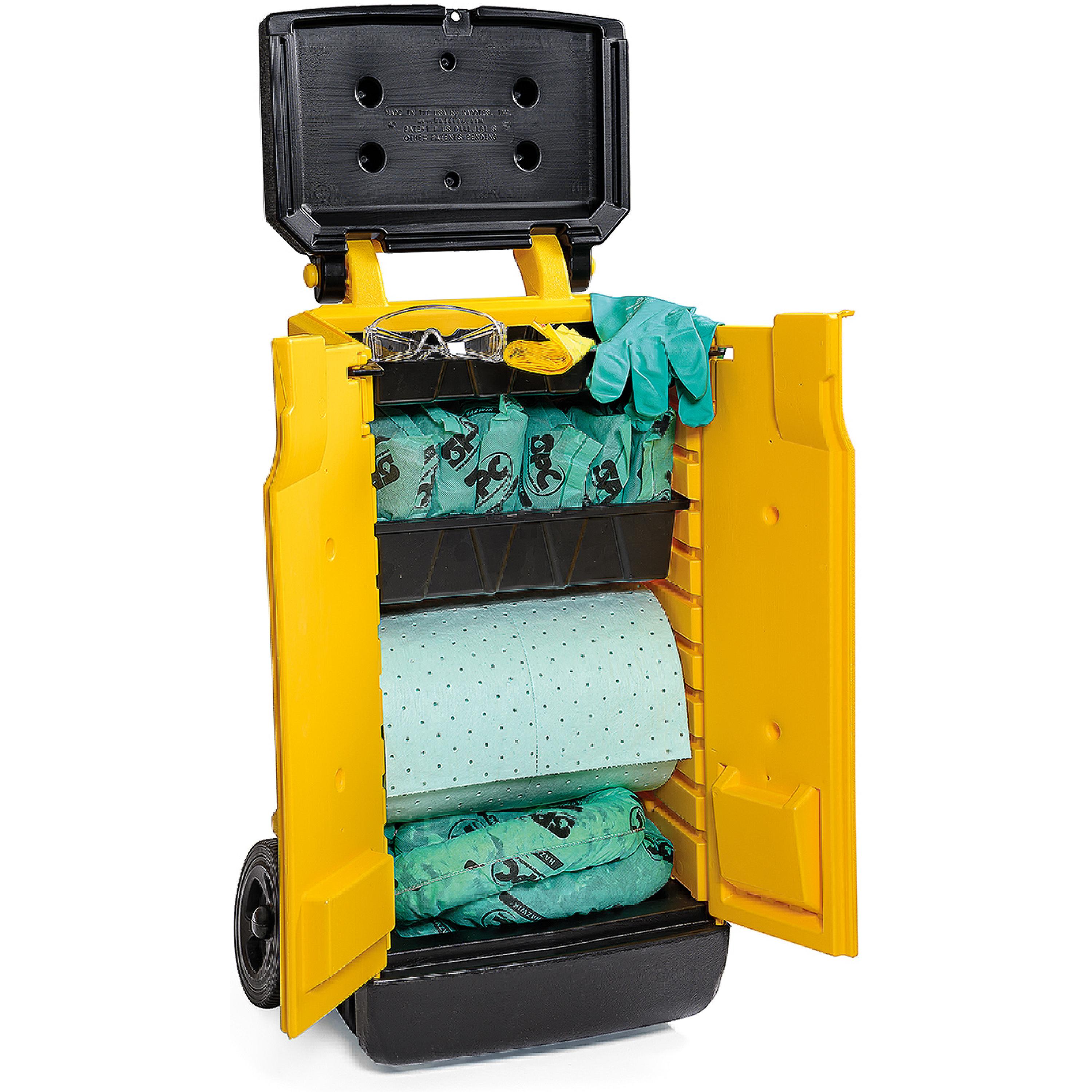 SPC SKH-CART mobile intervention kit for absorbing chemical spills in ...