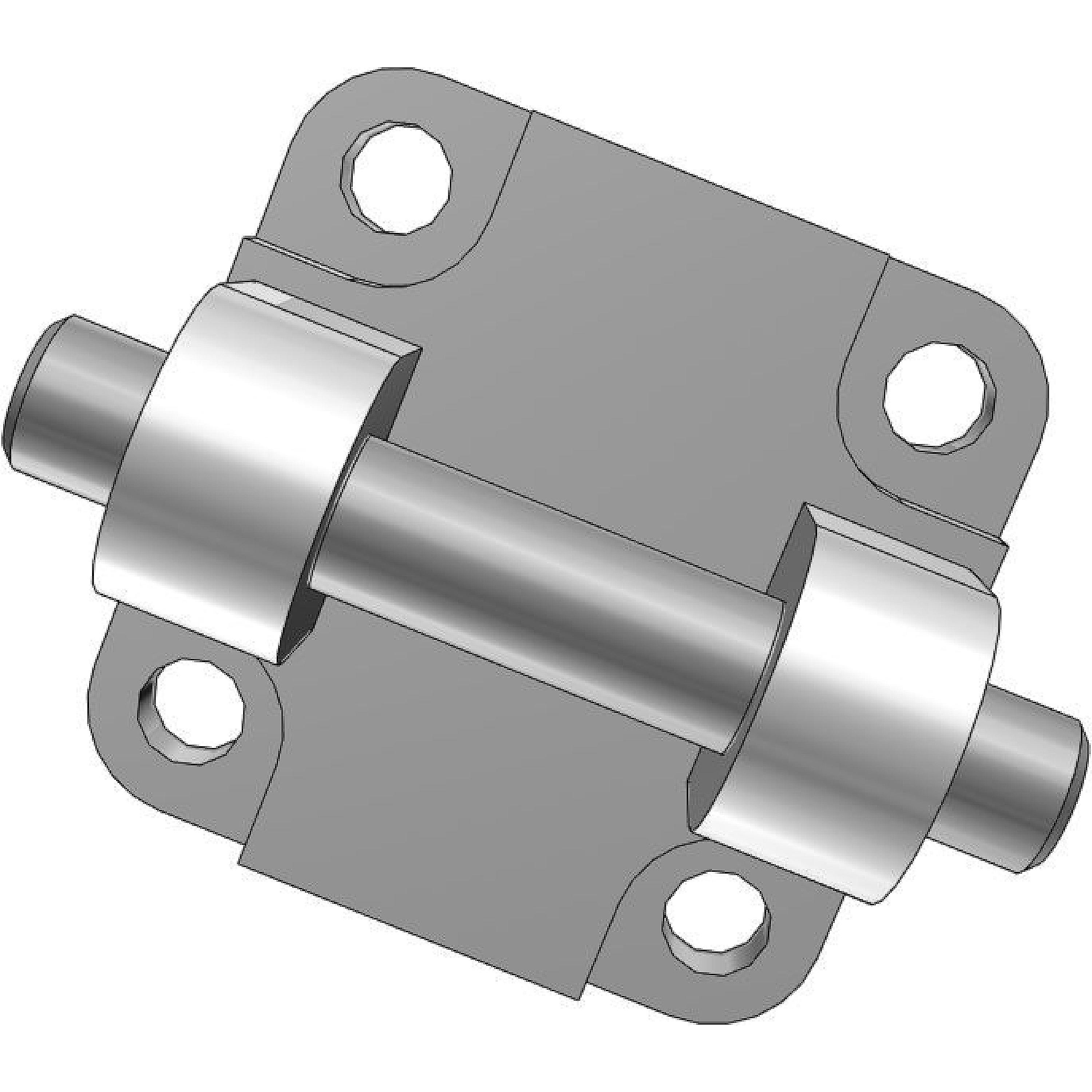 SMC D5050 double-hinged rear hinge steel F/C95 - 50 mm | Klium