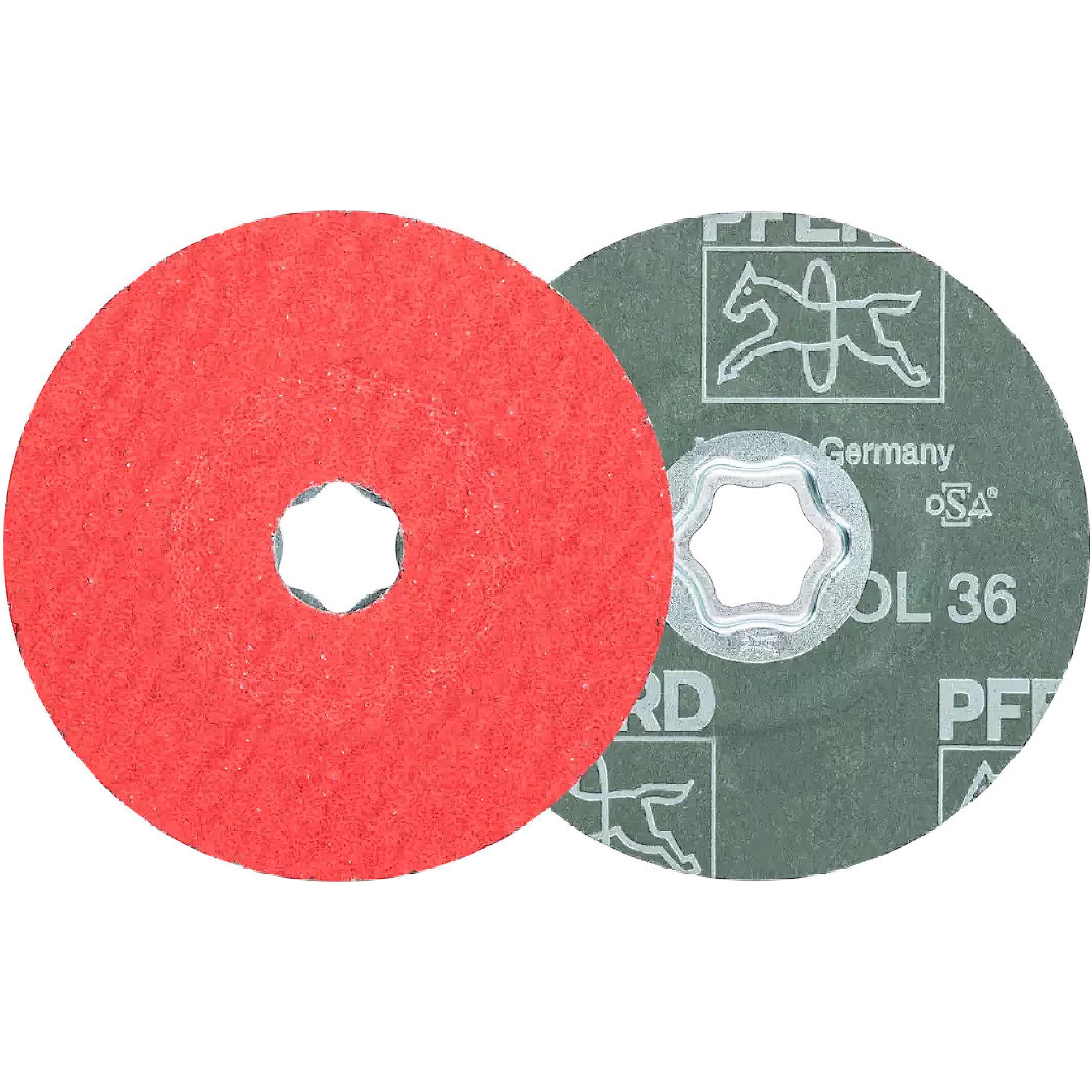 PFERD CC-FS 115 CO-COOL 36 COMBICLICK fibre disc with ceramic grit Ø ...