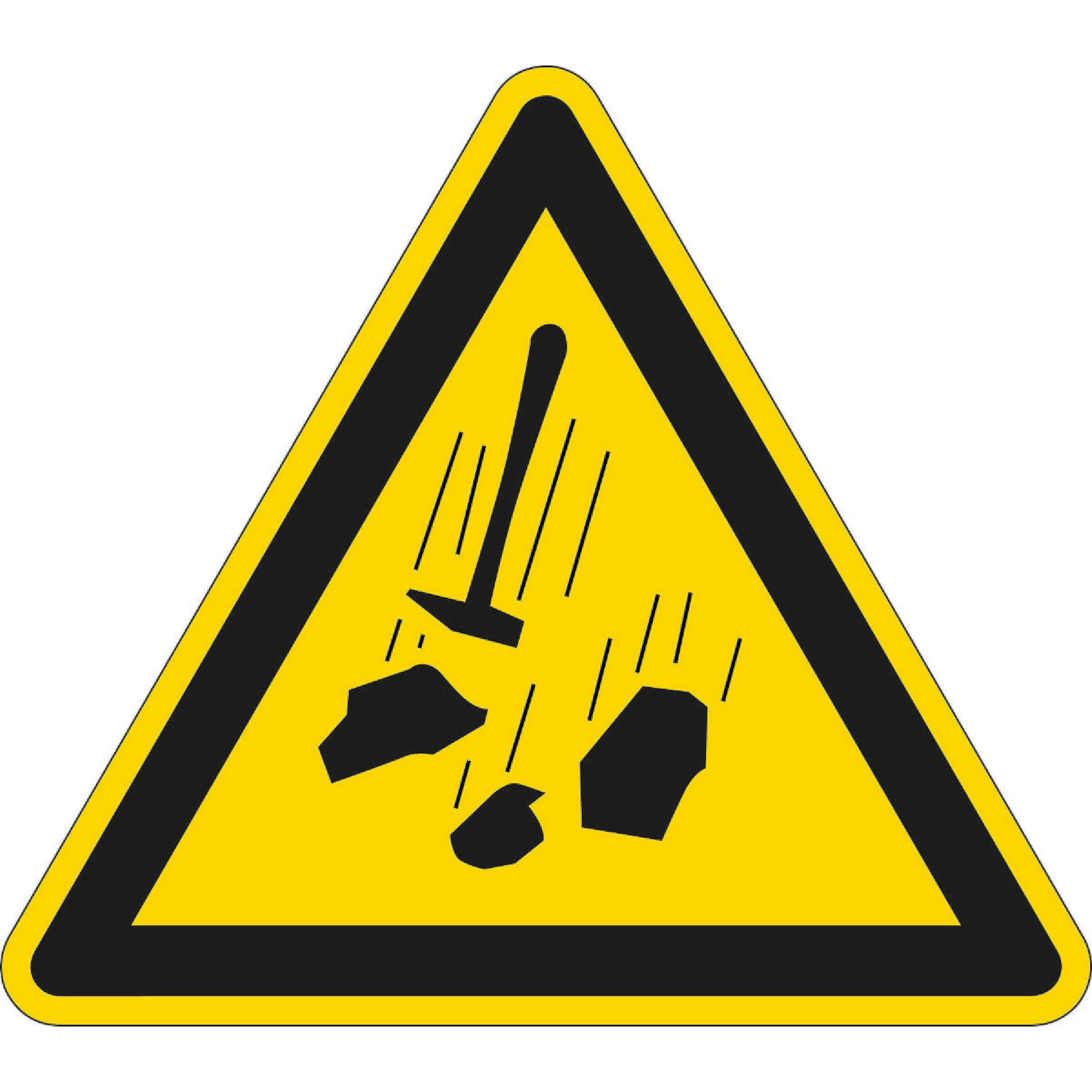 BRADY 803958 warning pictogram - falling objects, 173 x 200 mm | Klium