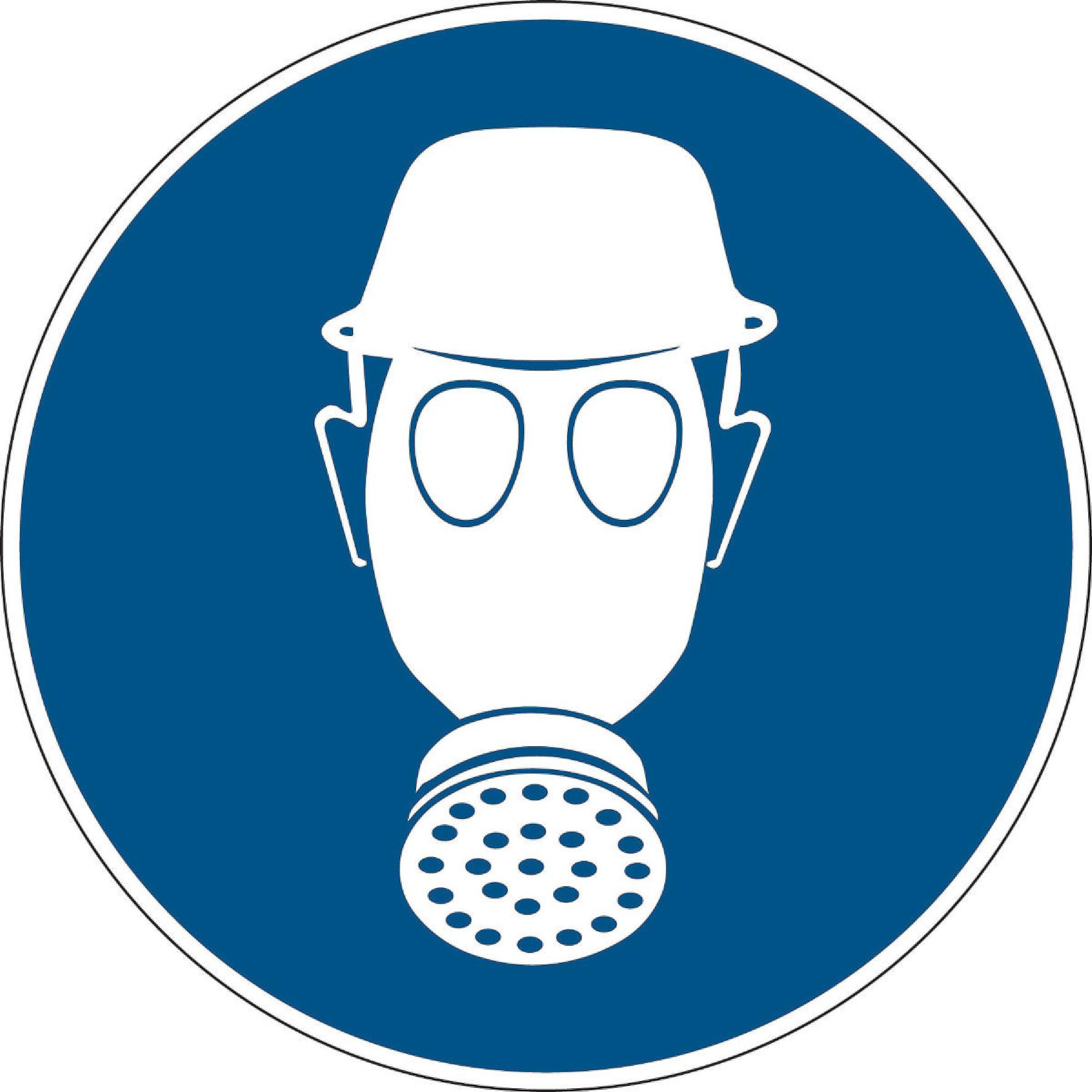 BRADY 250121 warning pictogram - safety helmet and respiratory ...