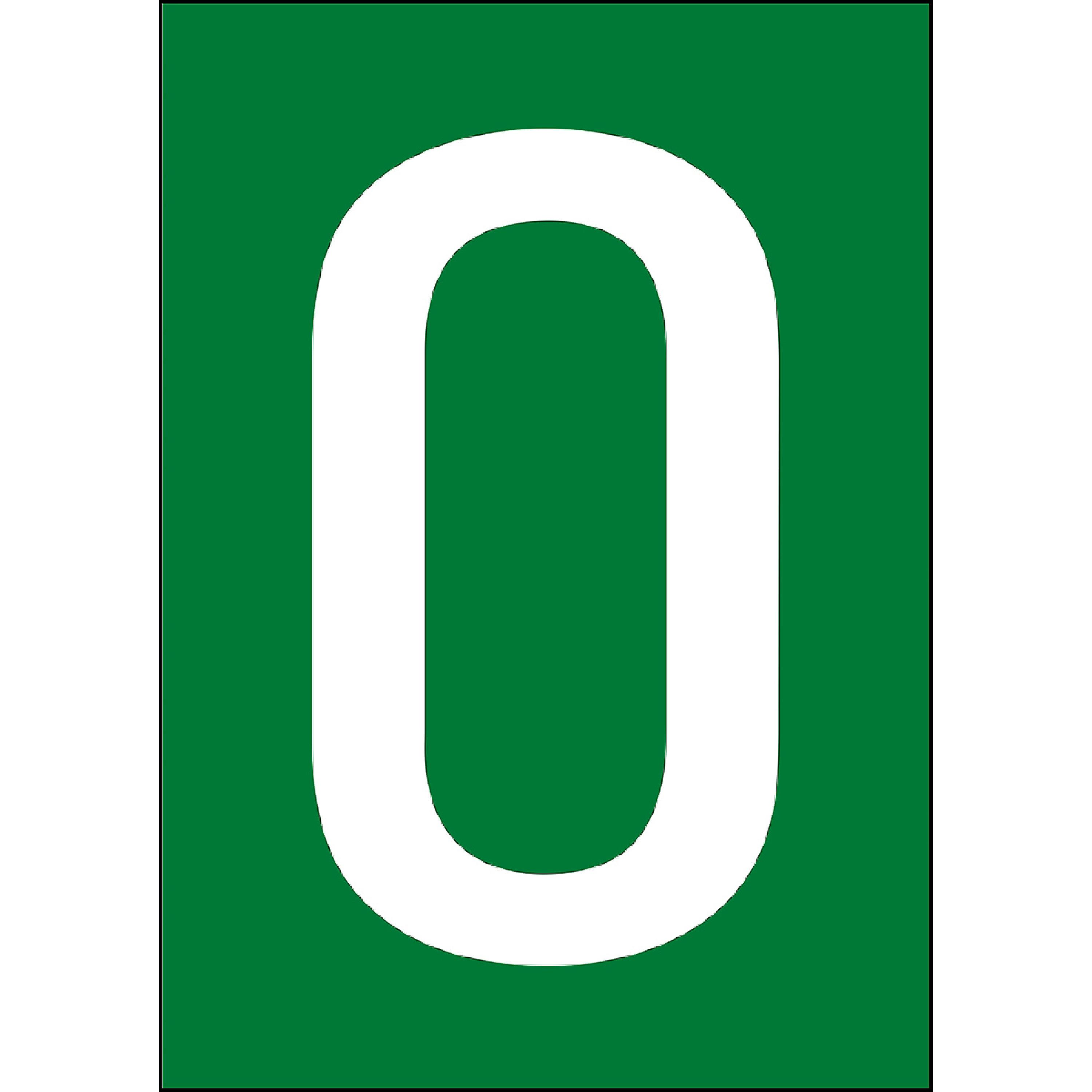 BRADY NL859A4GR-O label with letter O - DIN A4 format for permanent or ...