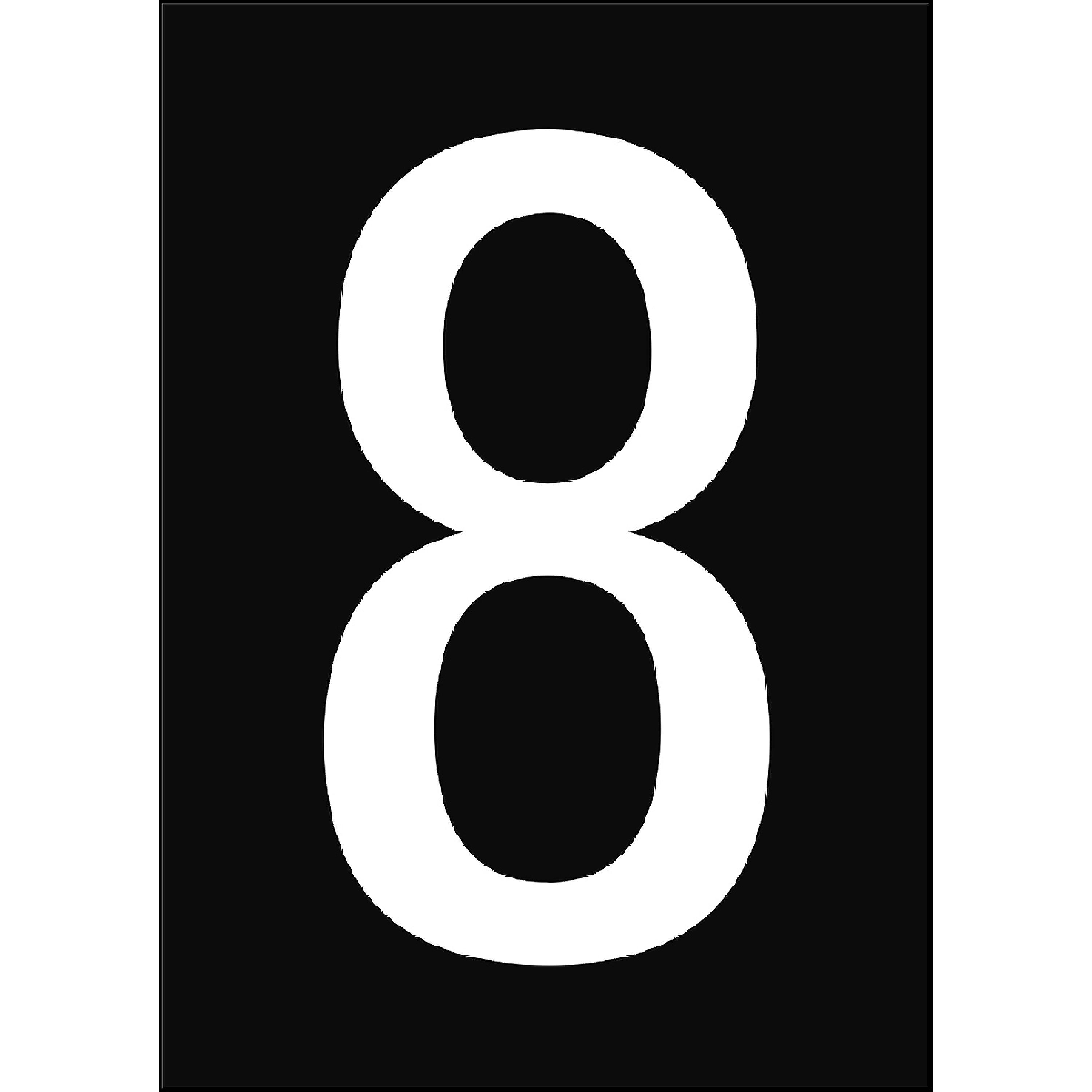 BRADY NL7541A4BK-8 label with figure 8 - DIN A4 format for permanent or ...