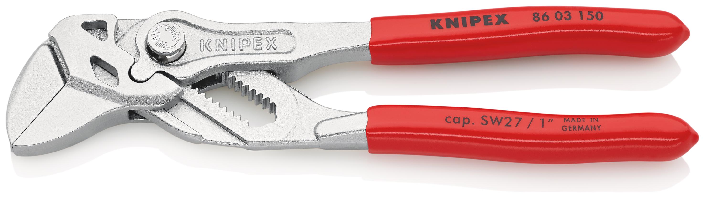 KNIPEX 86 03 150 spanner pliers and spanner in one tool plastic-coated ...